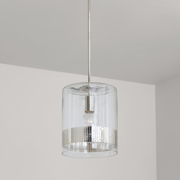 Wrought Studio™ Riles 1 - Light Single Cylinder Pendant | Wayfair