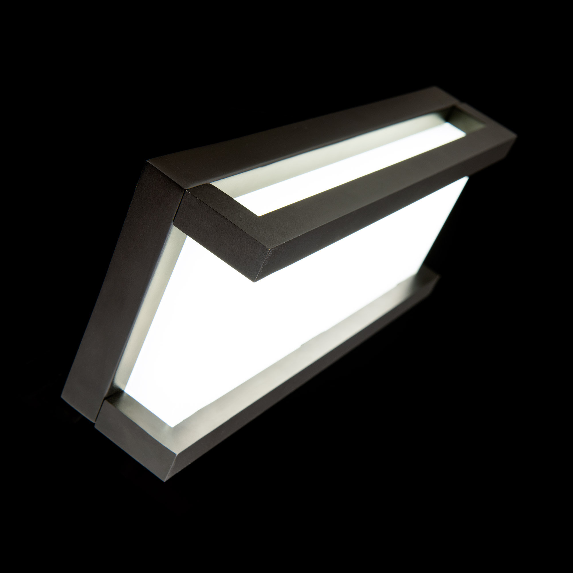 dweLED Axel LED 14In Indoor And Outdoor Wall Light 3000K In Black ...
