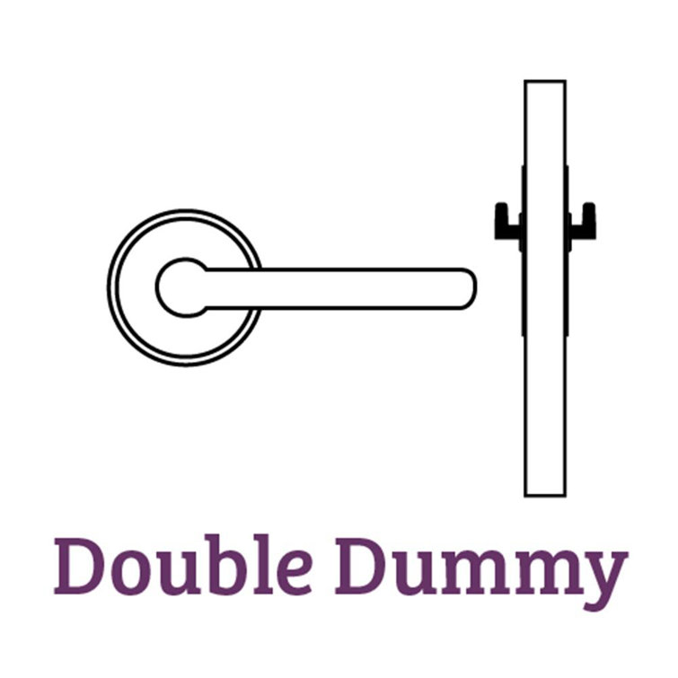 Linnea Full Double Dummy Door Lever Set - Wayfair Canada