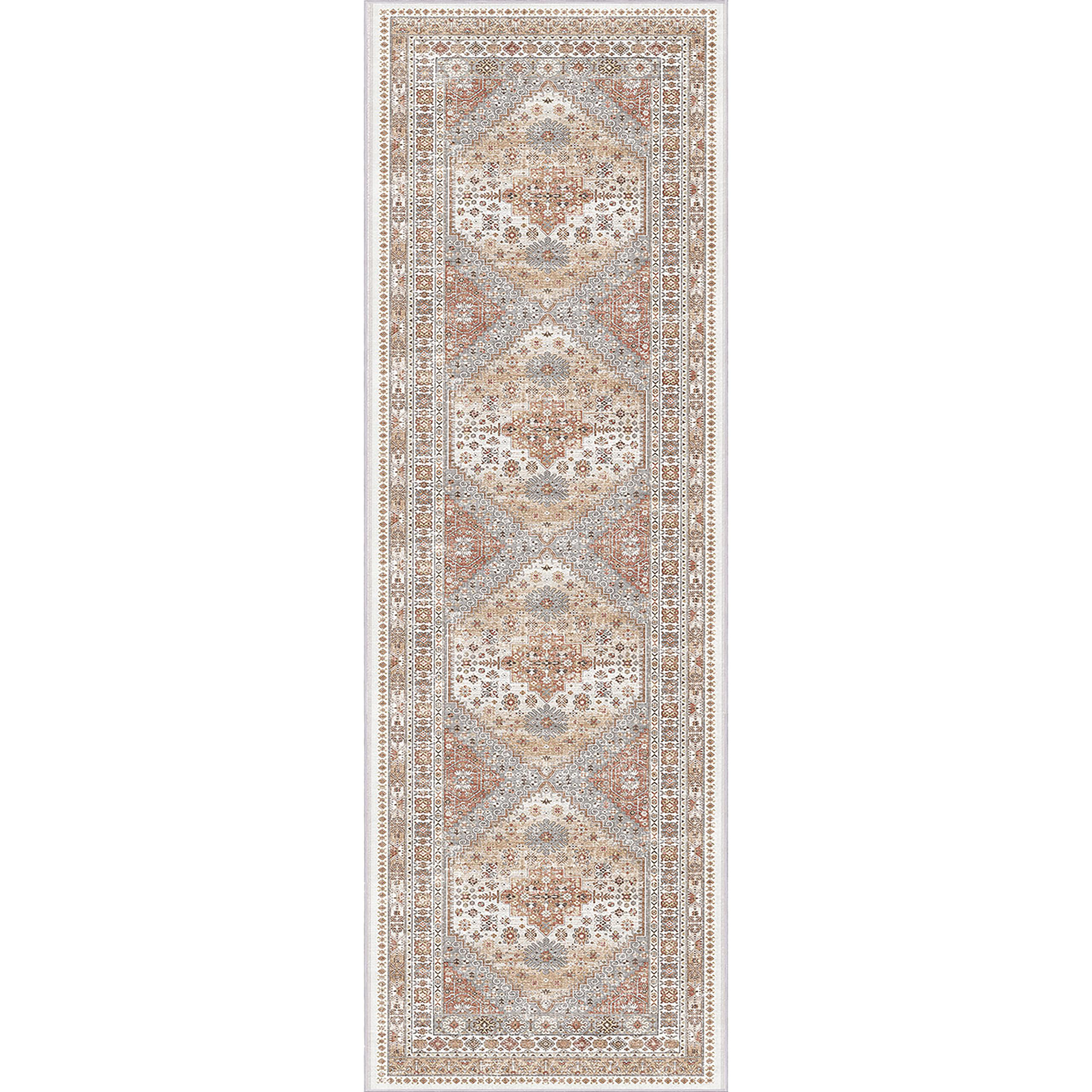 Wildon Home® 2x8 Vintage Hallway Runner Rugs, Low Pile Soft Hallway Rug ...