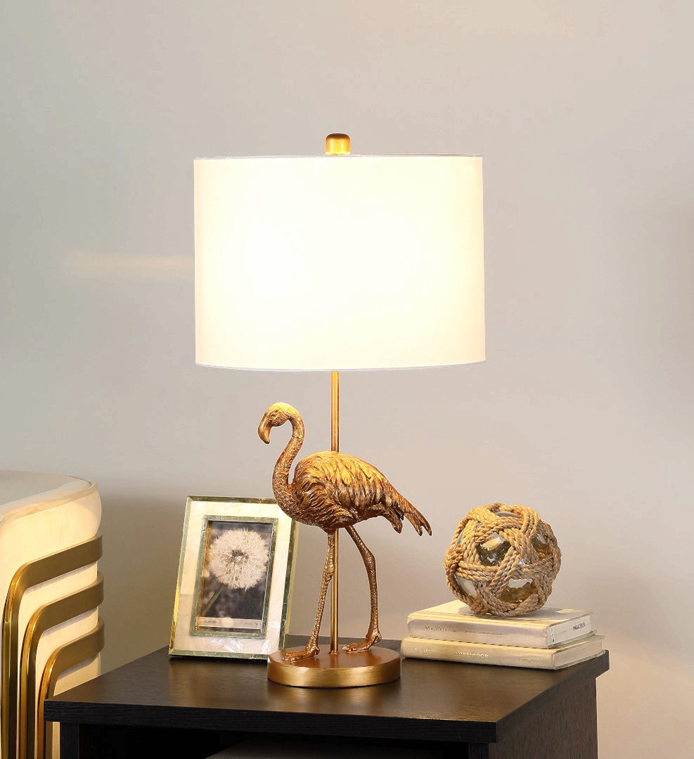 House of Hampton 26" Matte Gold Flamingo Table Lamp - Wayfair Canada