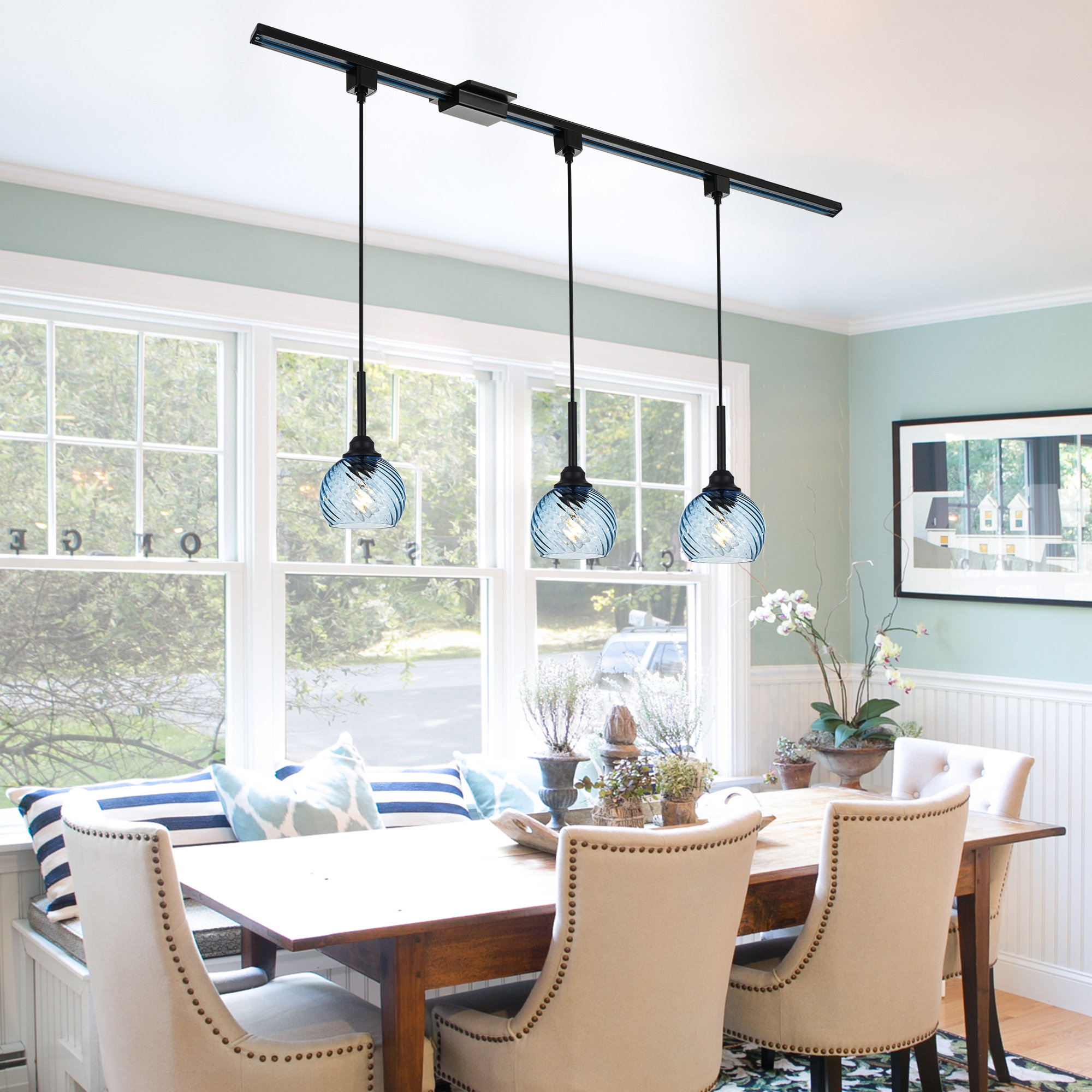 Ivy Bronx Modern Matte Black Track Lighting System With Slim Profile ...