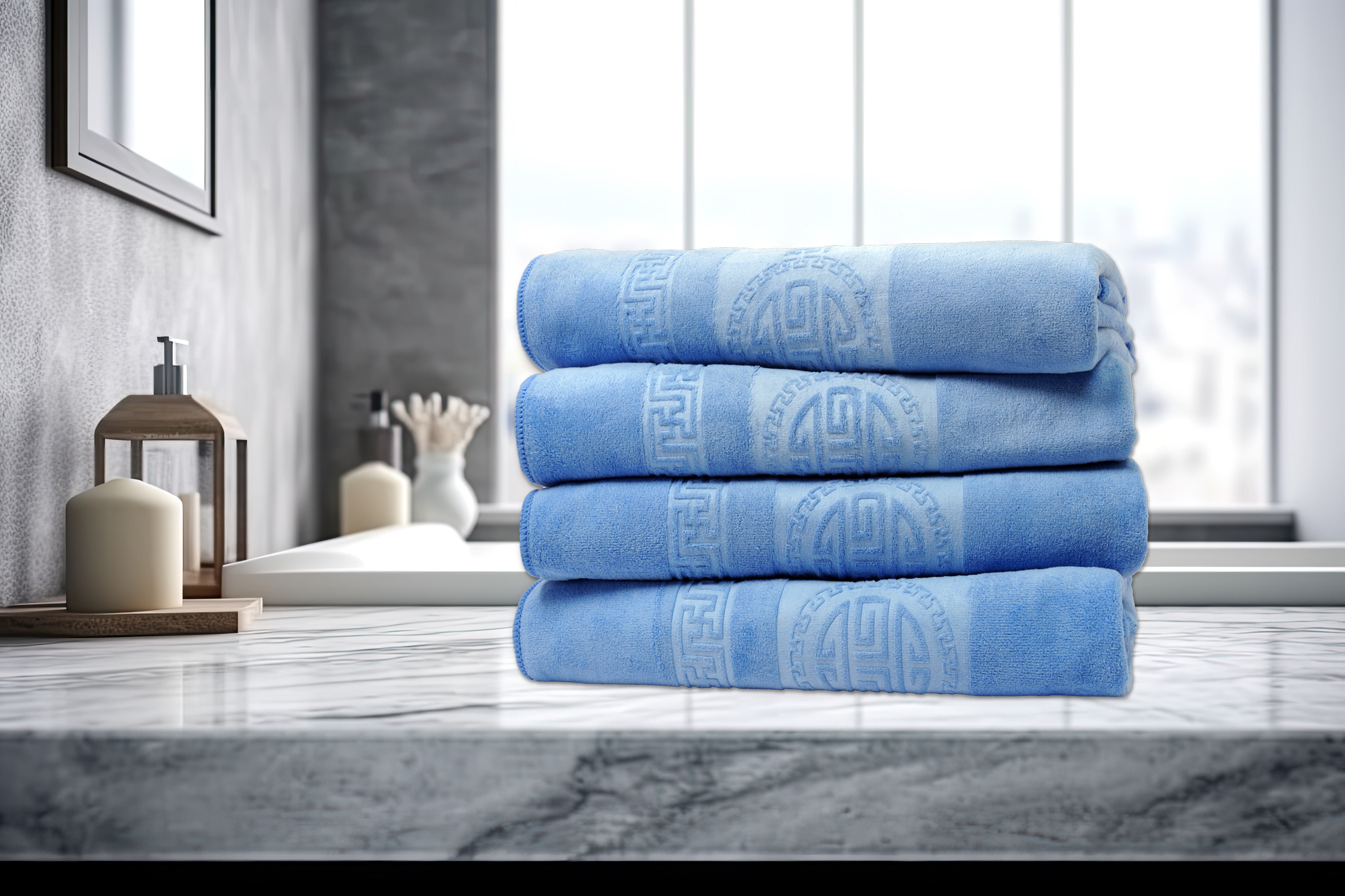 Dan River 4 - Piece Microfiber 4 Same-Size Set Guest Room Case Pack ...