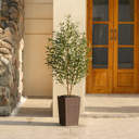 Joss & Main George Faux Olive Tree with UV Protection, 2 Natural Tree ...