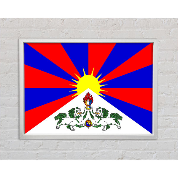 Ebern Designs Tibetan Flag - Single Picture Frame Print on Canvas ...