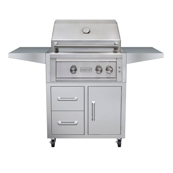 EdgeStar 3 - Burner Freestanding Liquid Propane Gas Grill with Cabinet ...