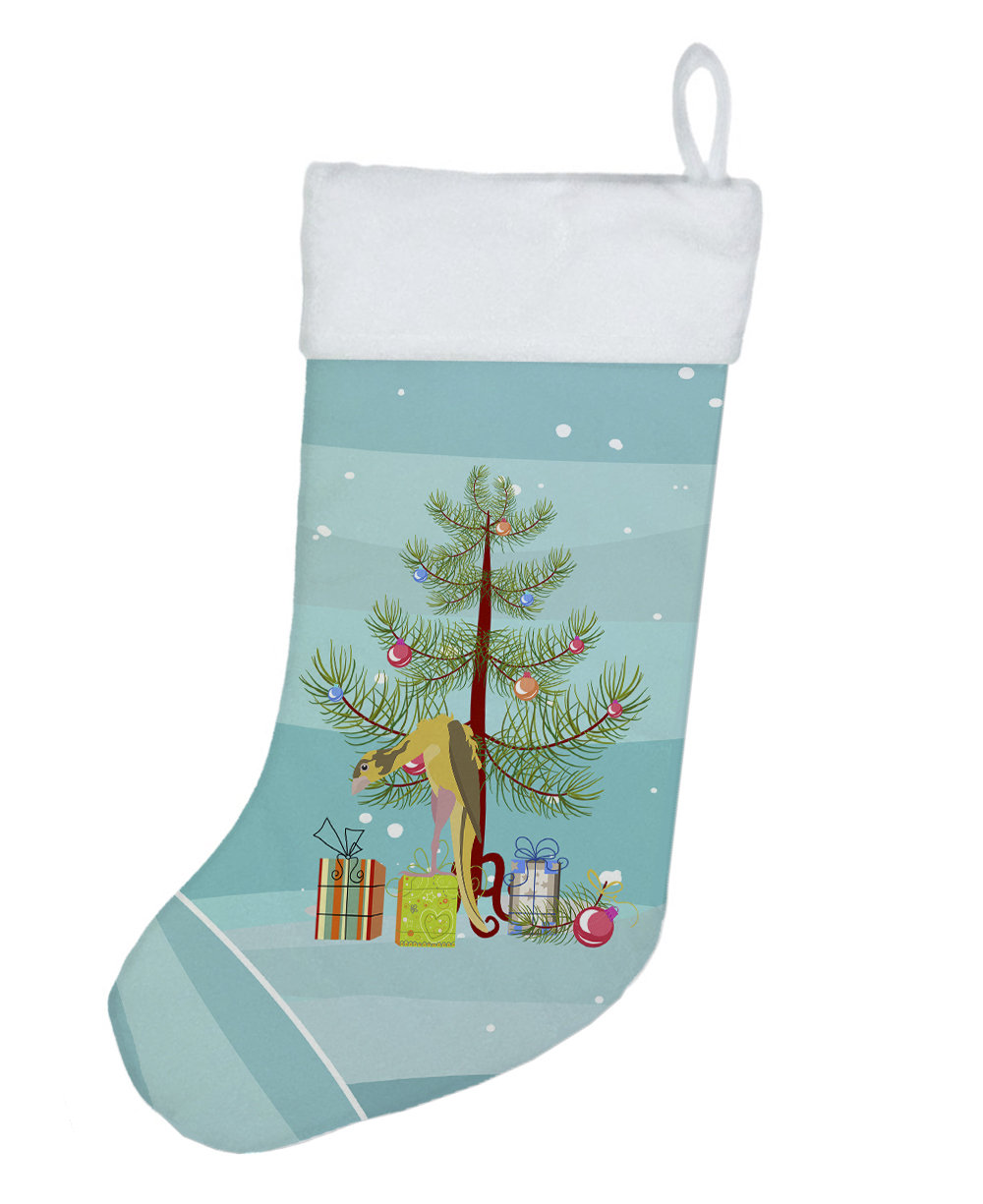 The Holiday Aisle® Jibso Canary Merry Christmas Stocking | Wayfair