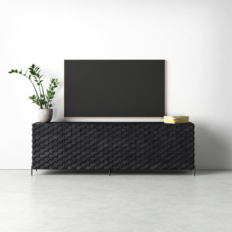 AllModern Elsa Solid Wood TV Stand for TVs up to 88" & Reviews | Wayfair