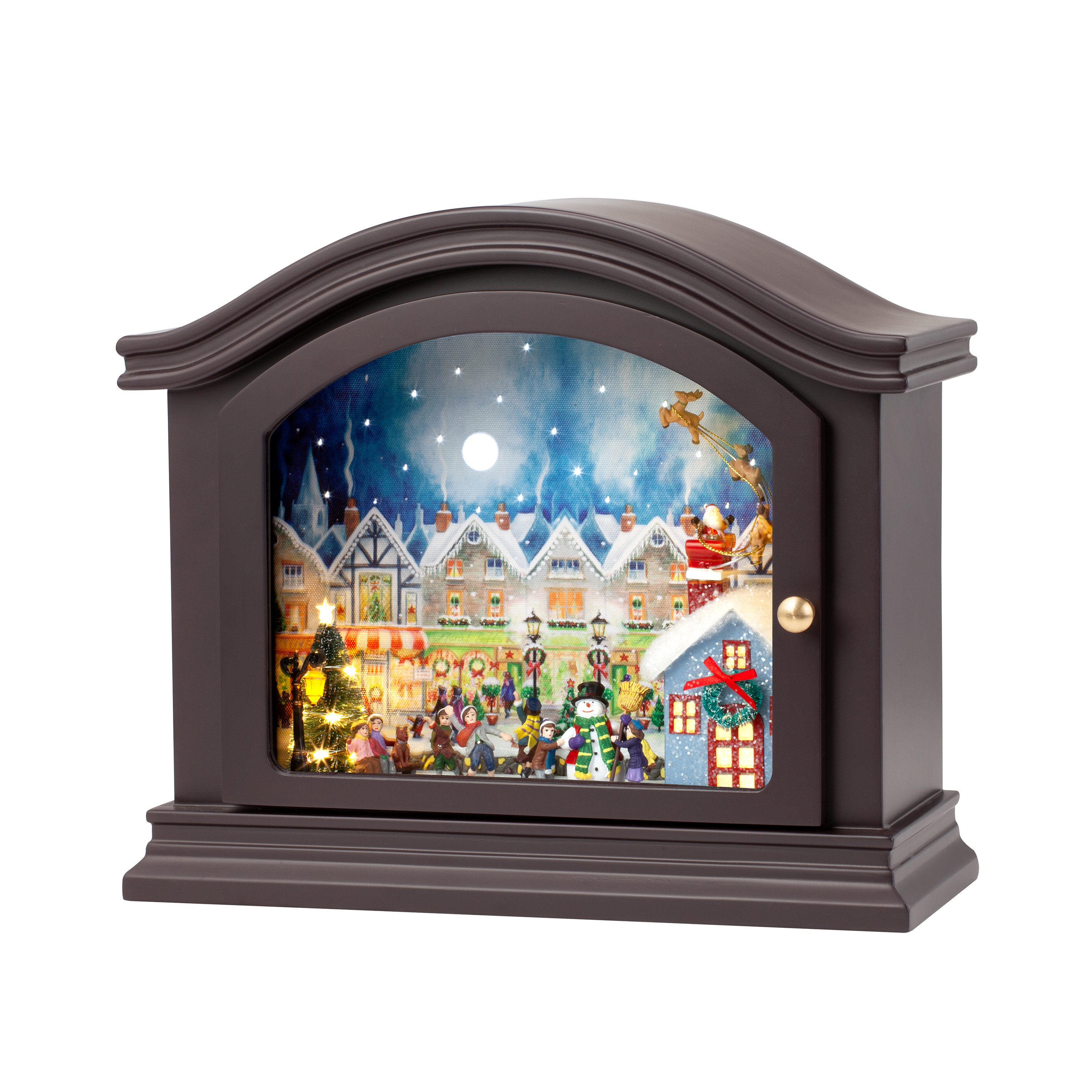 Mr. Christmas 12" Animated Mantel Music Box | Wayfair