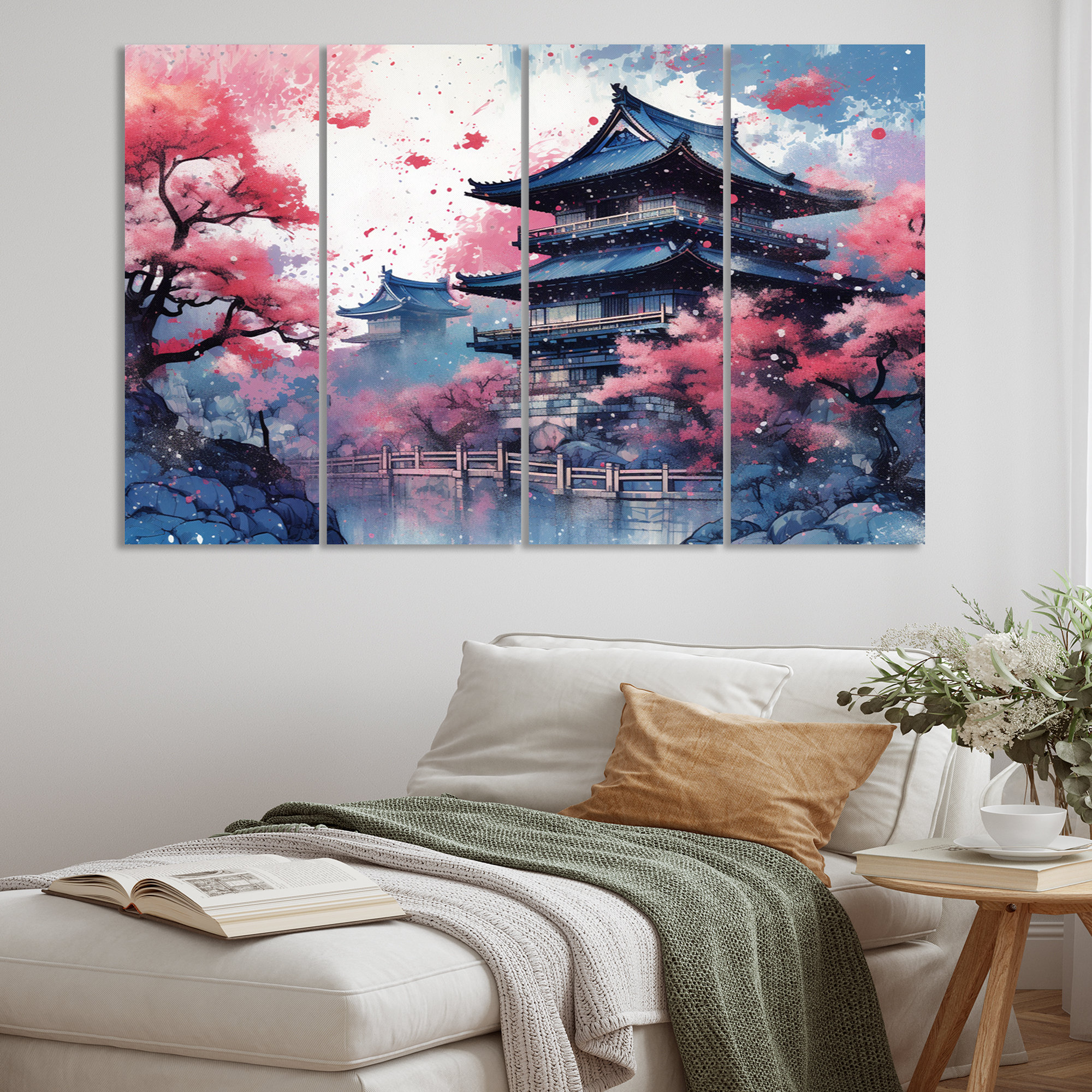 DesignArt " Japan Landscape Of The Rising Sun VI " 4 - Pieces - Wayfair ...