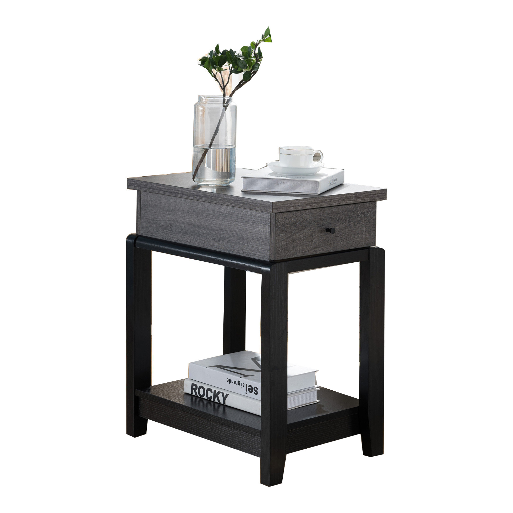 Wrought Studio™ Julianna End Table with Storage | Wayfair