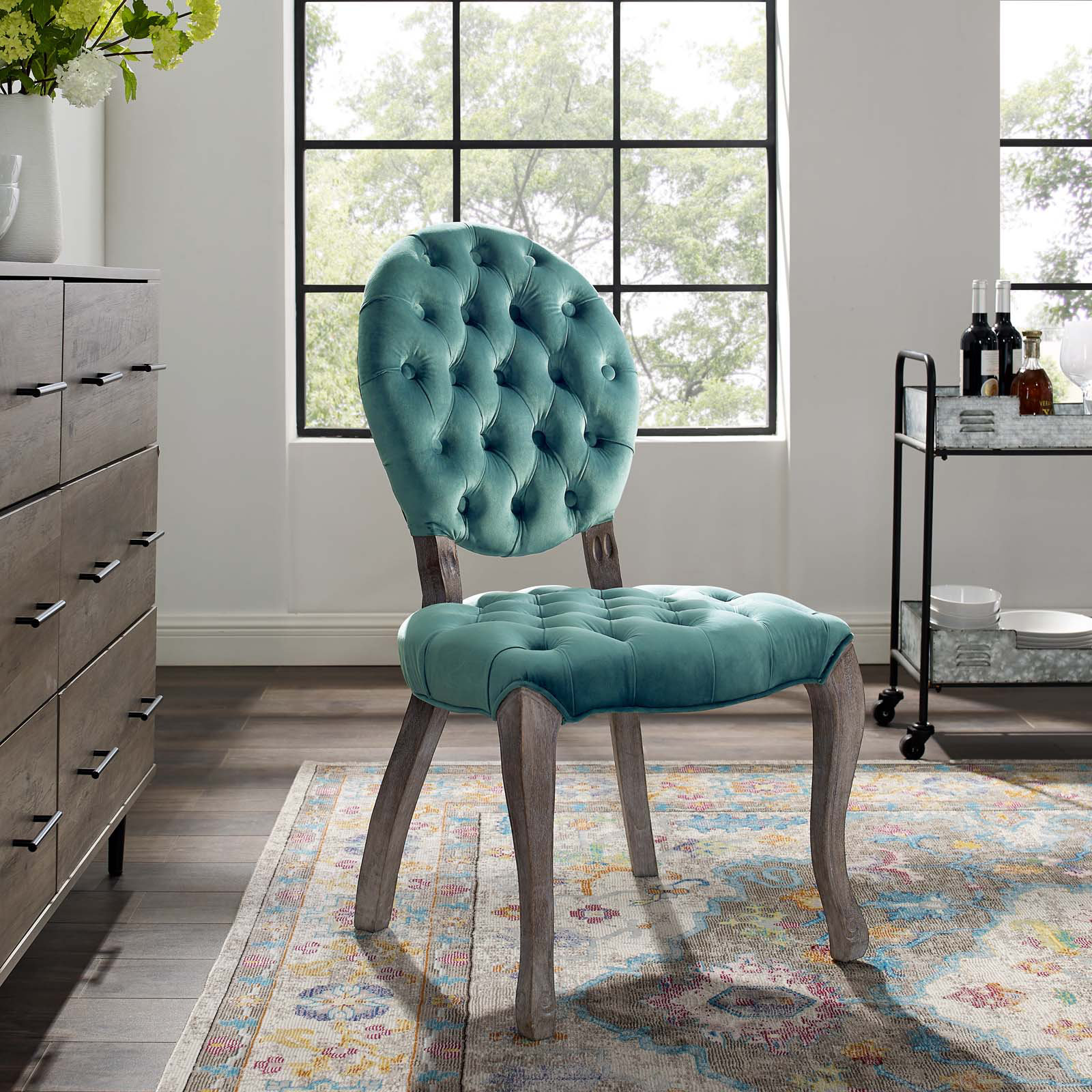 Vintage velvet dining chairs store