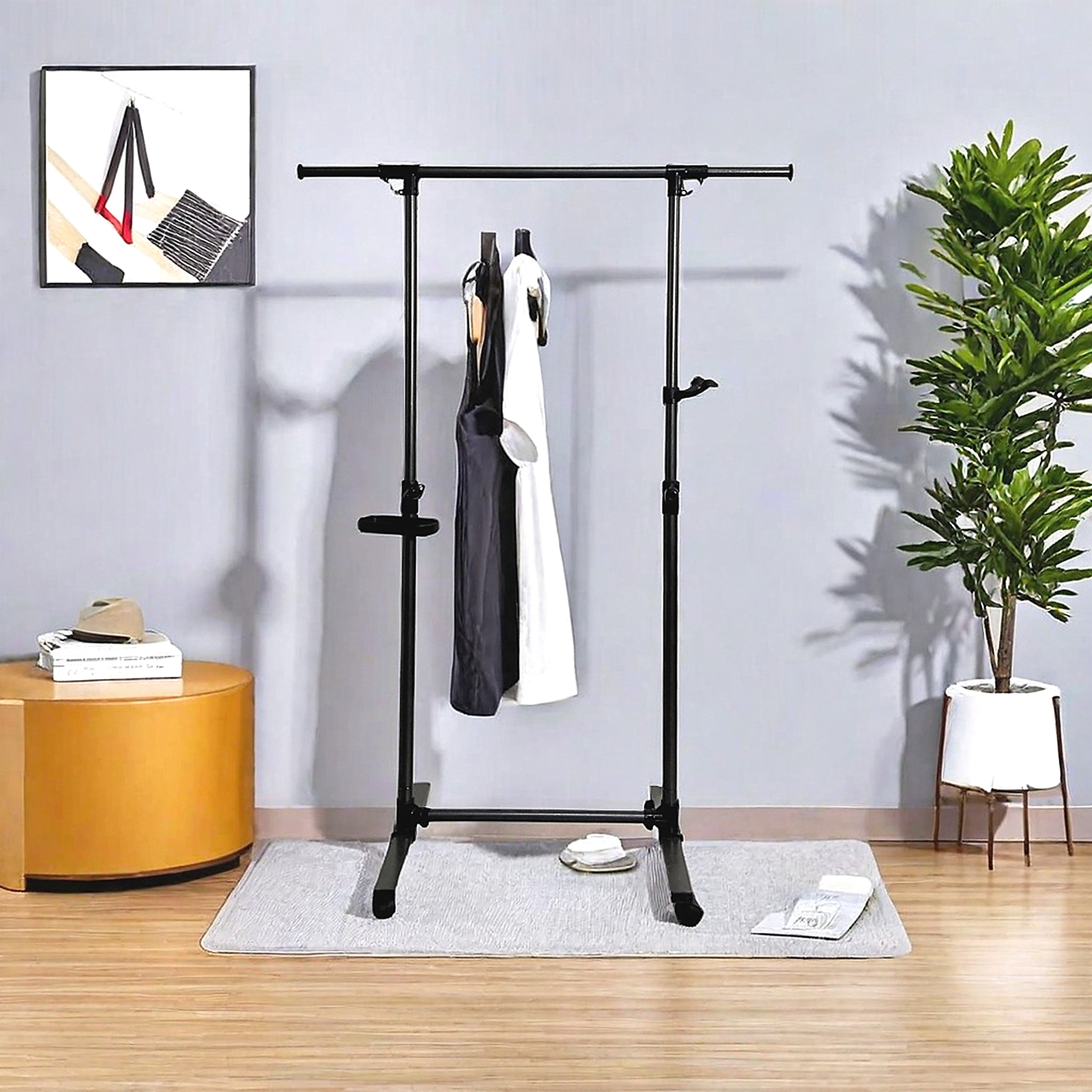 HOME FREE HOMES SP LLC Short Clothing Racks With Bottom Shelves And ...