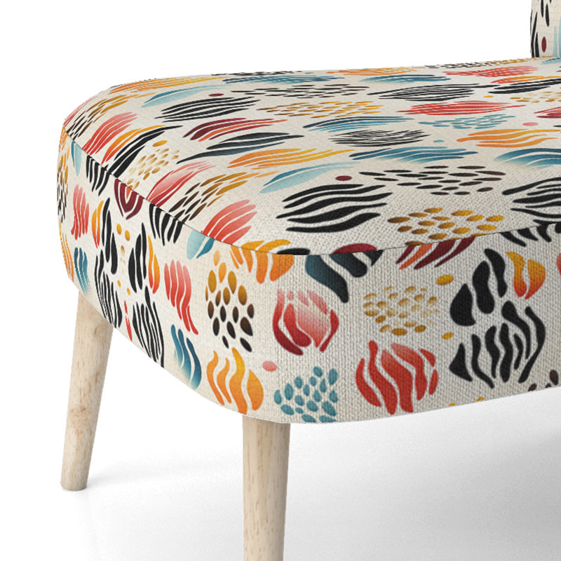 Dakota Fields Abstract Coral Reef Multicolor Azure I - Upholstered ...
