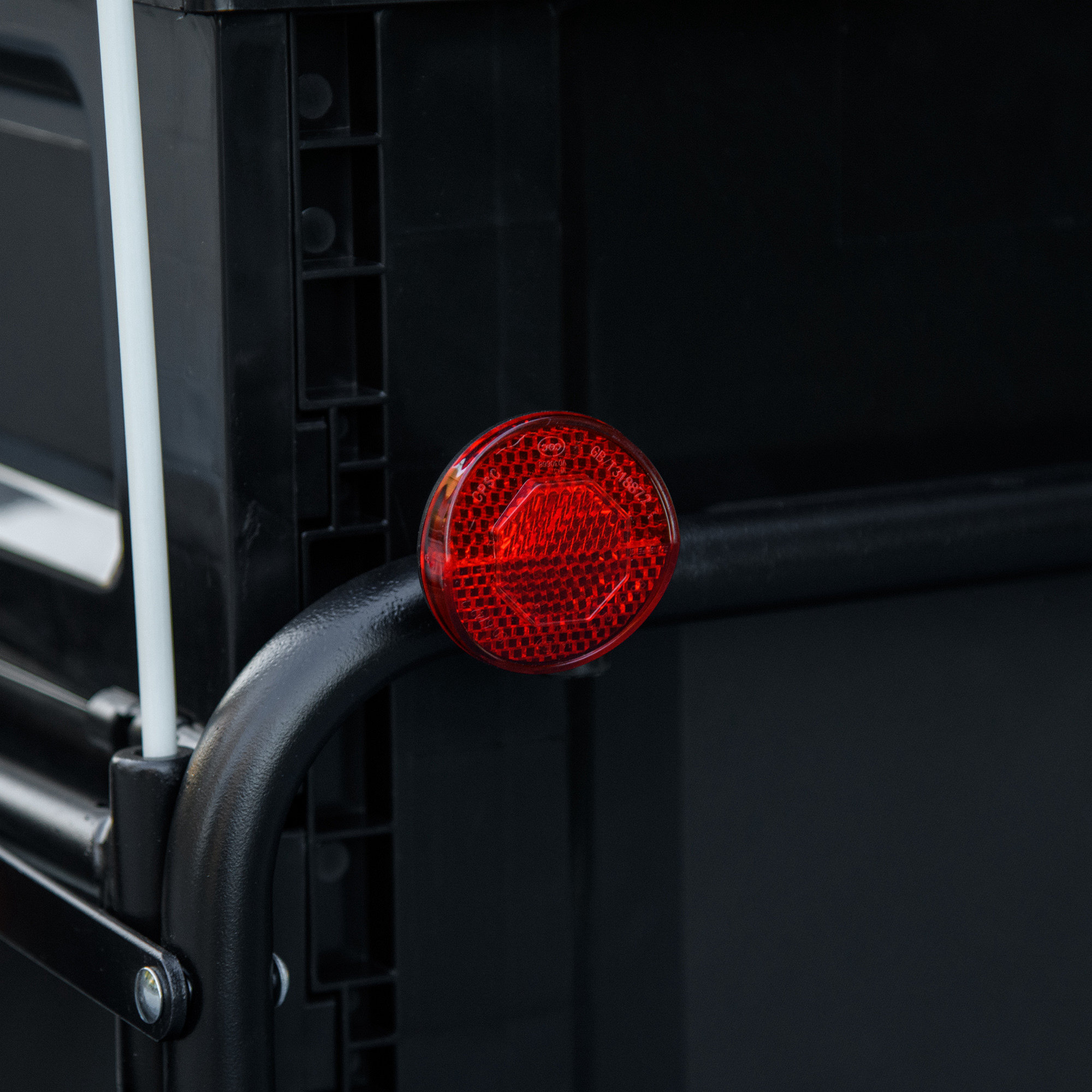 Red Cloud Aosom Bike Cargo Trailer, Bicycle Trailer Wagon Cart with ...