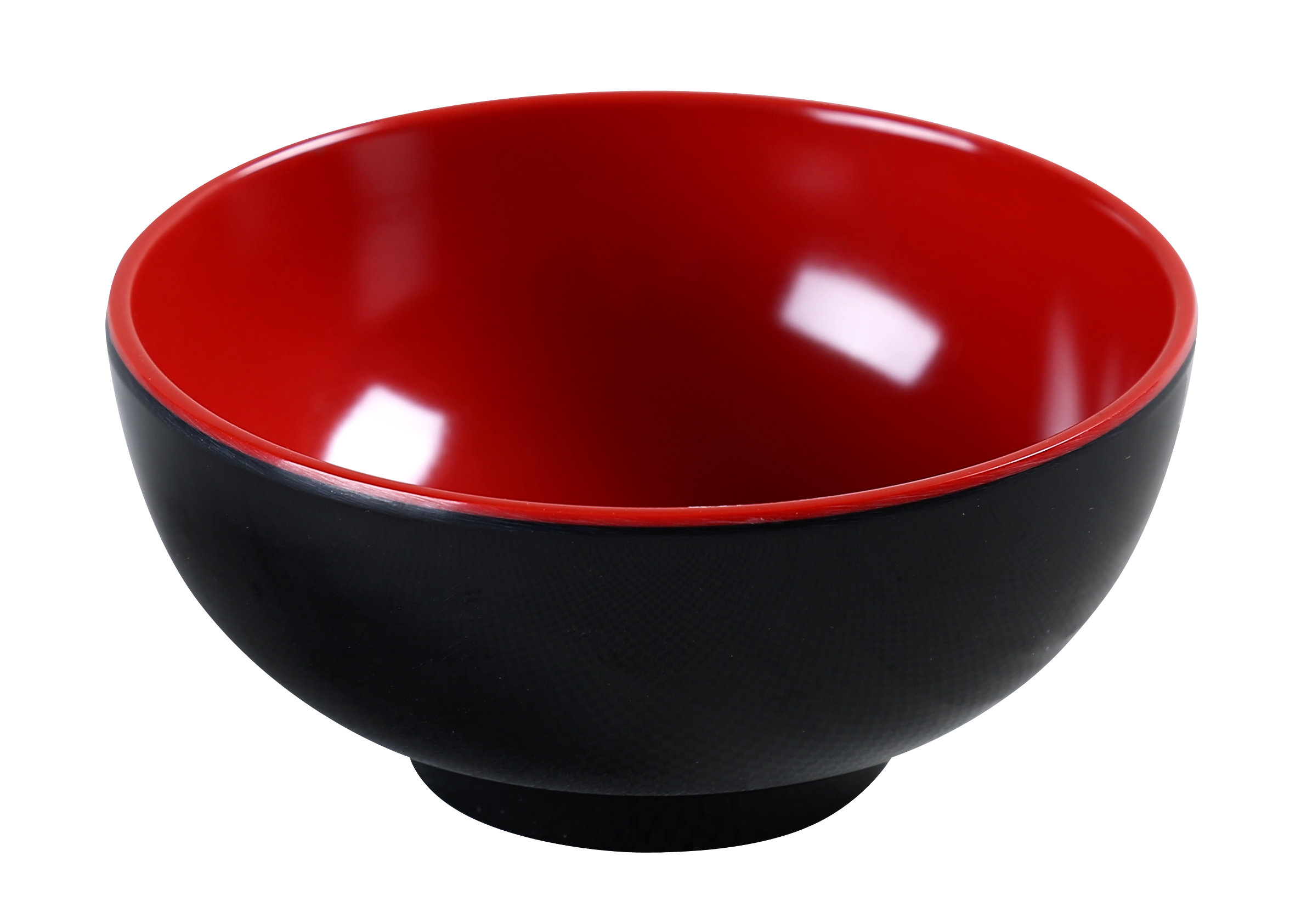 Yanco Black & Red 8 oz. Melamine Rice Bowl | Wayfair