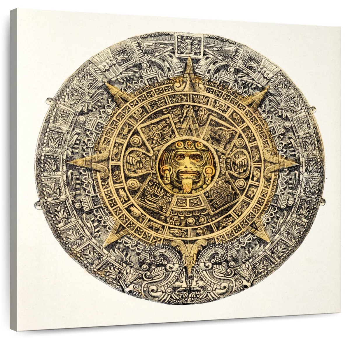 Elephant Stock Aztec Sun Stone Calendar | Wayfair