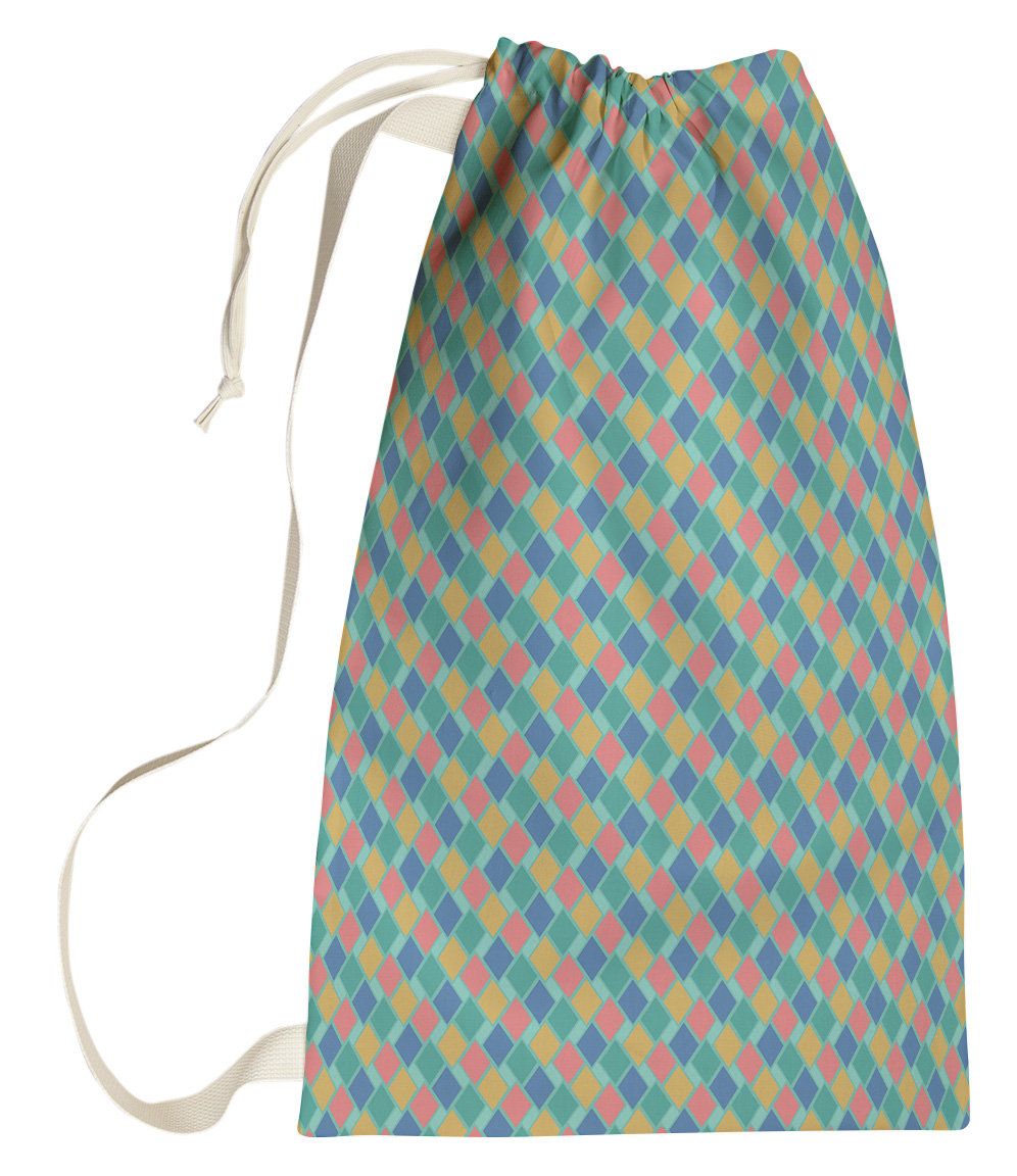 Ebern Designs Retro Diamonds Laundry Bag - Wayfair Canada