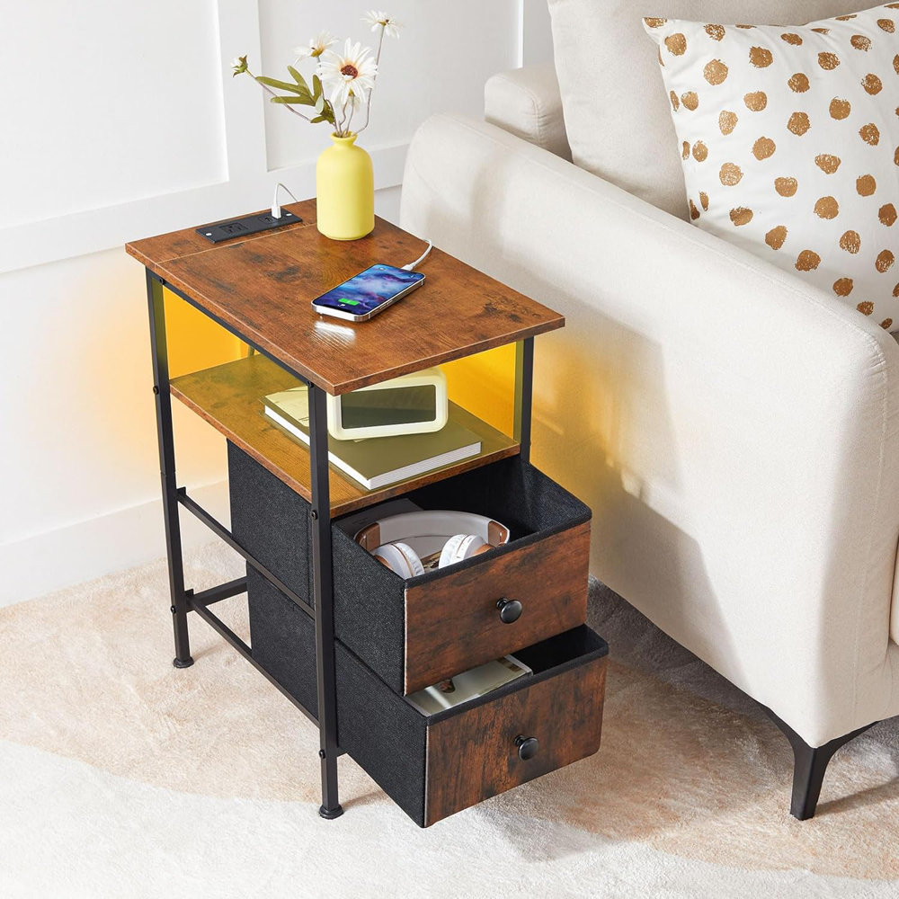 Fetfon 2 - Drawer End Table | Wayfair