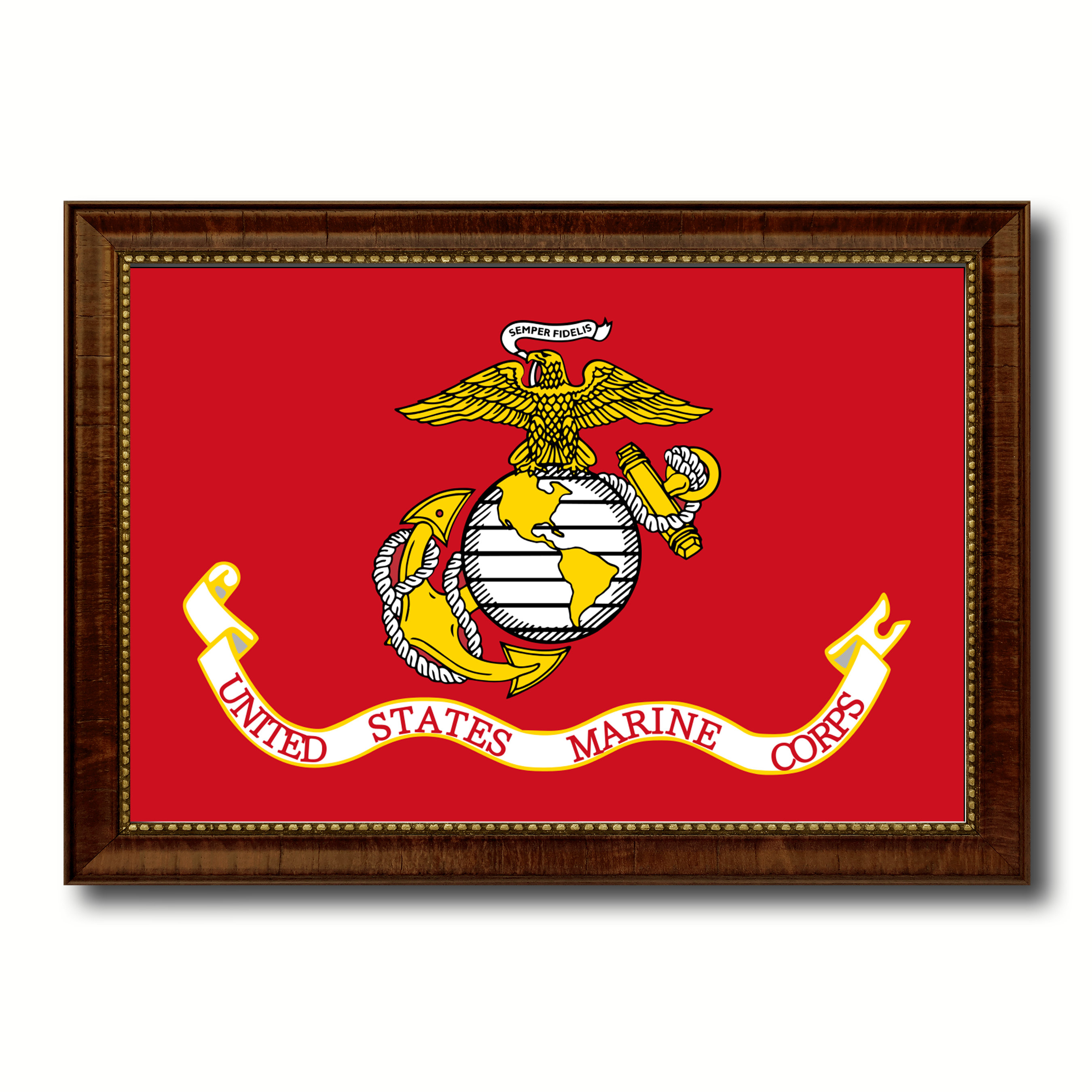 Breakwater Bay US Marine Corps Military Flag Canvas Print, 15x21 | Wayfair