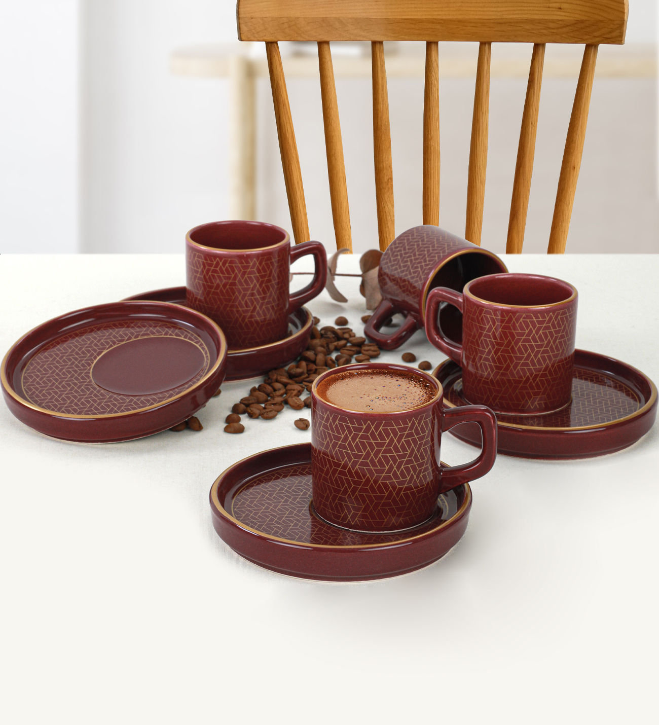 East Urban Home Cajuan Coffee Cup Set | Wayfair