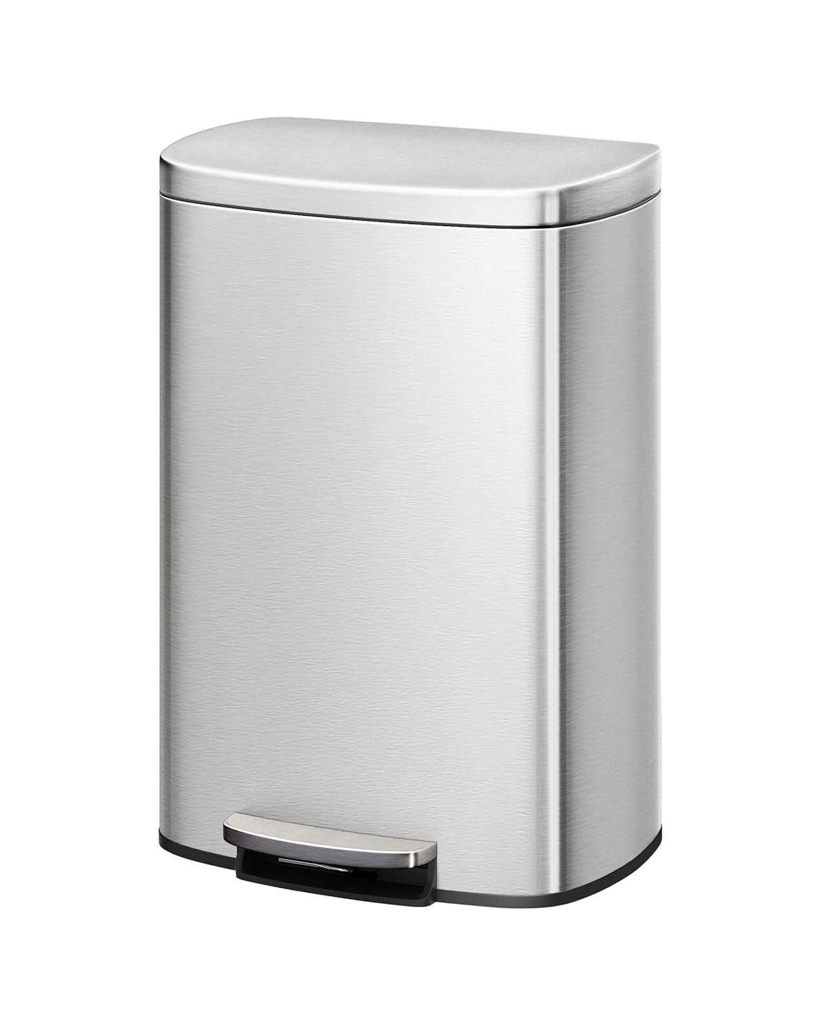 NEWERA 13 gal/50 L Stainless Steel Kitchen Trash Can with Lid Large ...