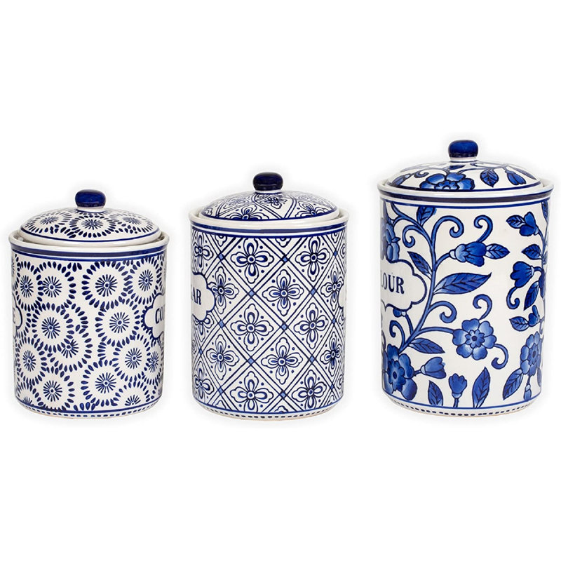 Alcott Hill® 3 Piece Kitchen Canister Set & Reviews | Wayfair