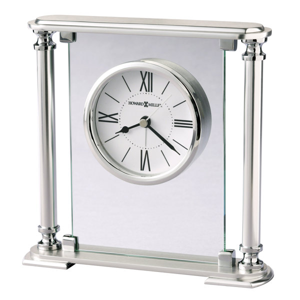 Soames Clock Company Metal Quartz Movement / Crystal Alarm Tabletop ...