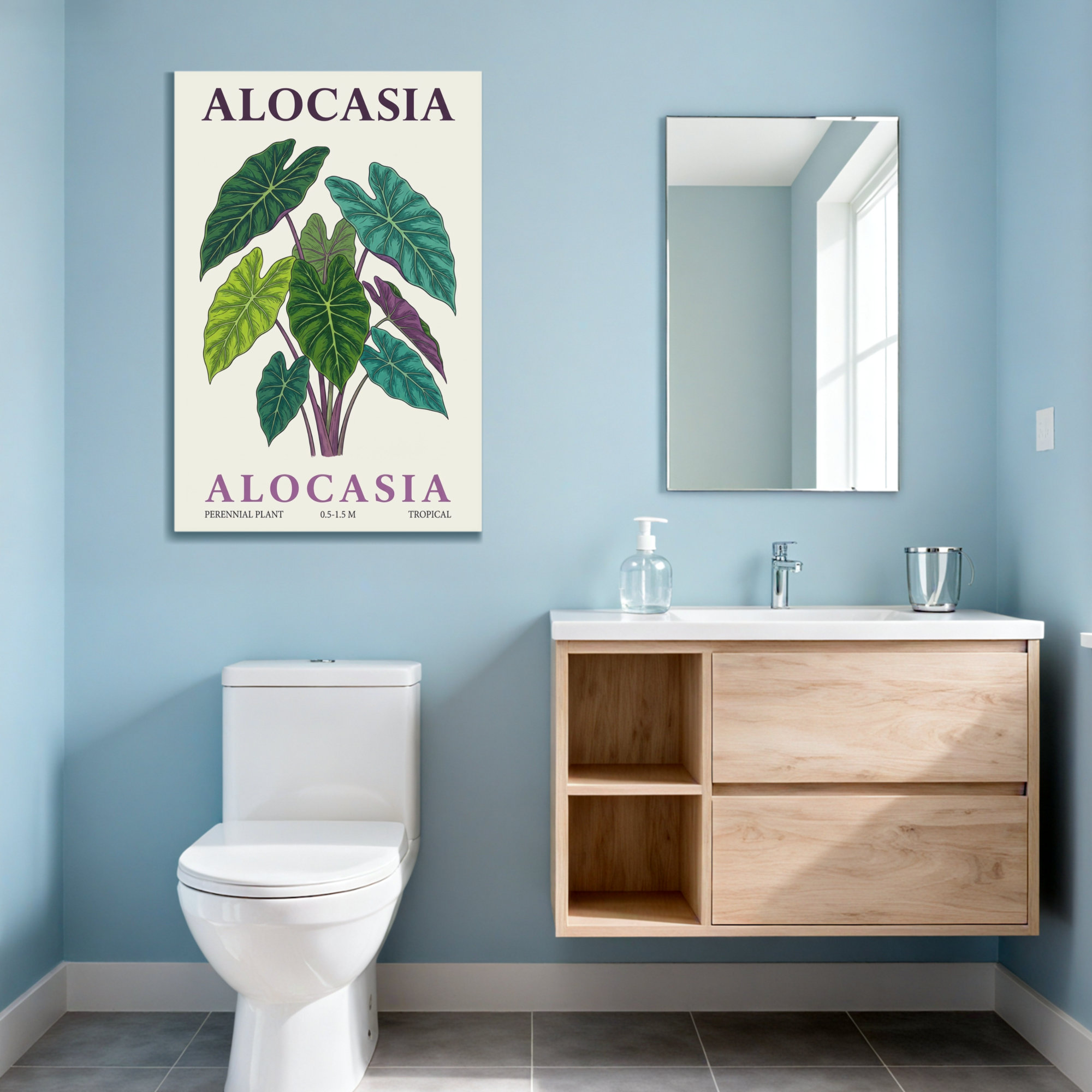 Astoria Grand Plants &Flowers Alocasia Plant Tropical Leaves Pattern ...