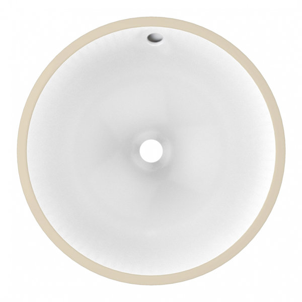 Plumbing N Parts Lavabo de salle de bain circulaire encastré en ...