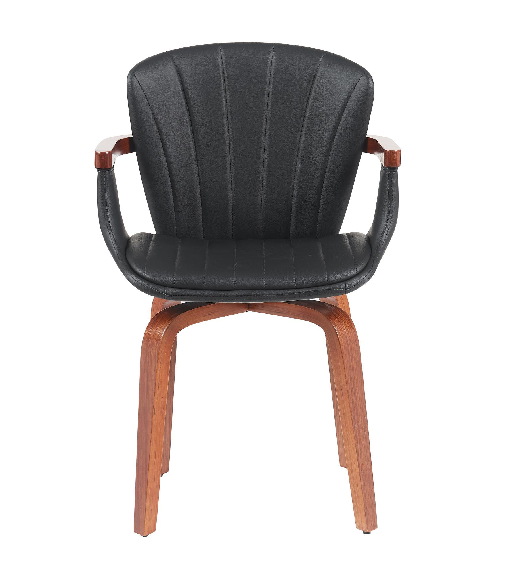 Corrigan Studio® Mid-Century Modern Bentwood Swivel Dining Chairs (Set ...