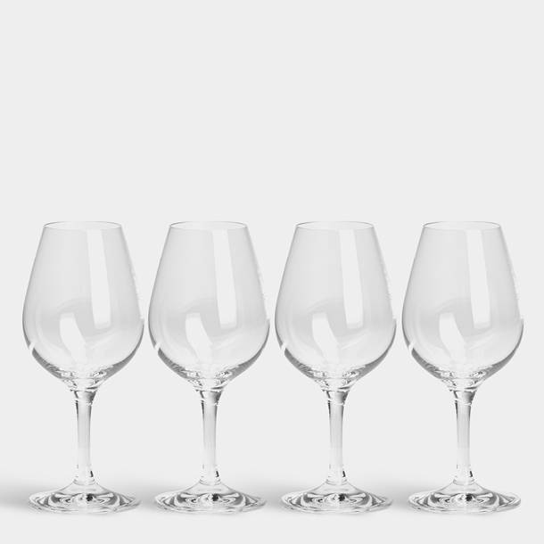 Orrefors More 4 - Piece 7oz. Lead Free Crystal All Purpose Wine Glass ...