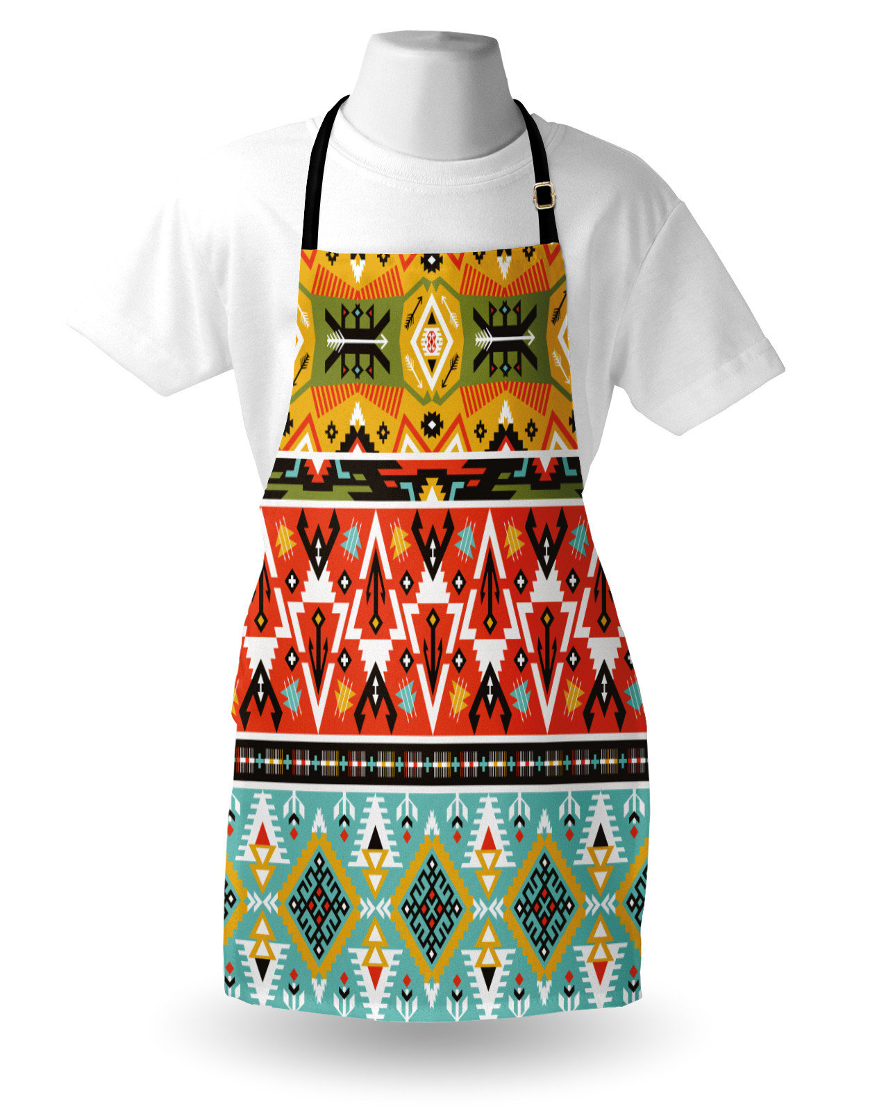 East Urban Home Geometric Shapes Bib Apron | Wayfair