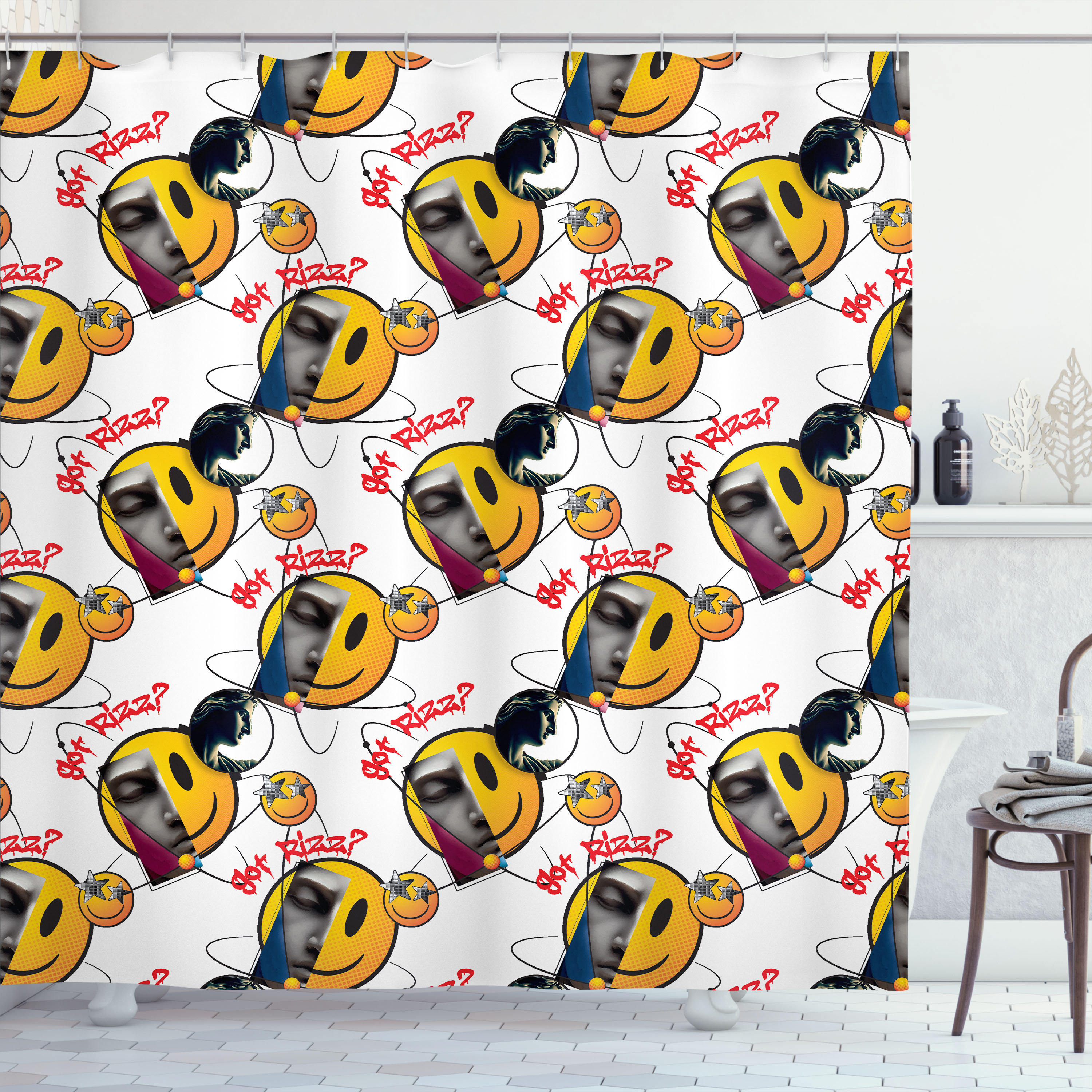 East Urban Home Bigio Shower Curtain with Hooks Included | Wayfair