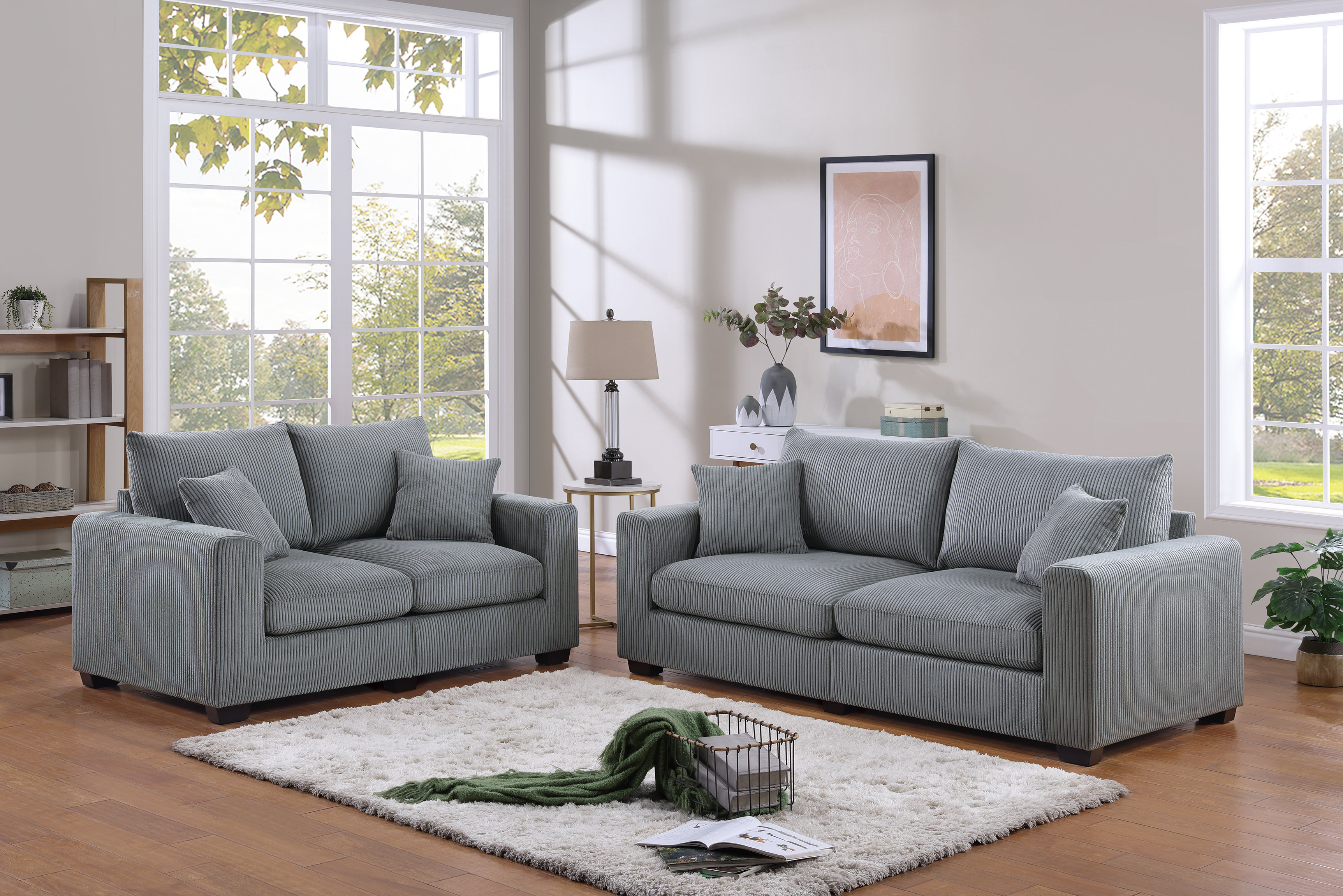 Hokku Designs 2-Piece Sofa Set - Wayfair Canada