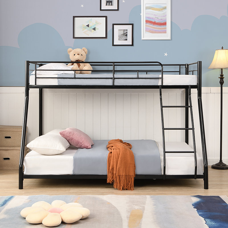 17 Stories METAL BUNK BED TF BLACK | Wayfair