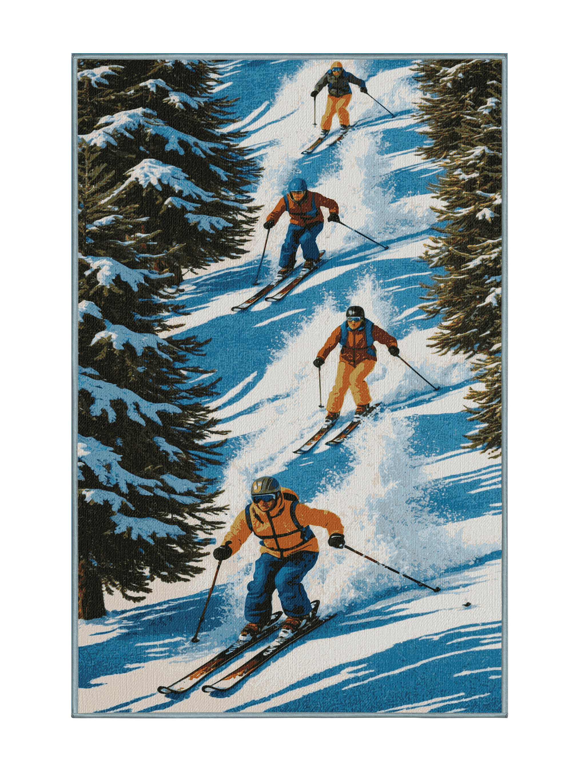 Loon Peak® Washable Skiing Sports Area Rug | Wayfair