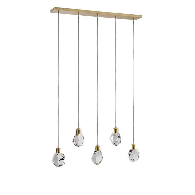 Mercer41 Eutiquio Crystal Rock LED Pendant / Chandelier & Reviews | Wayfair