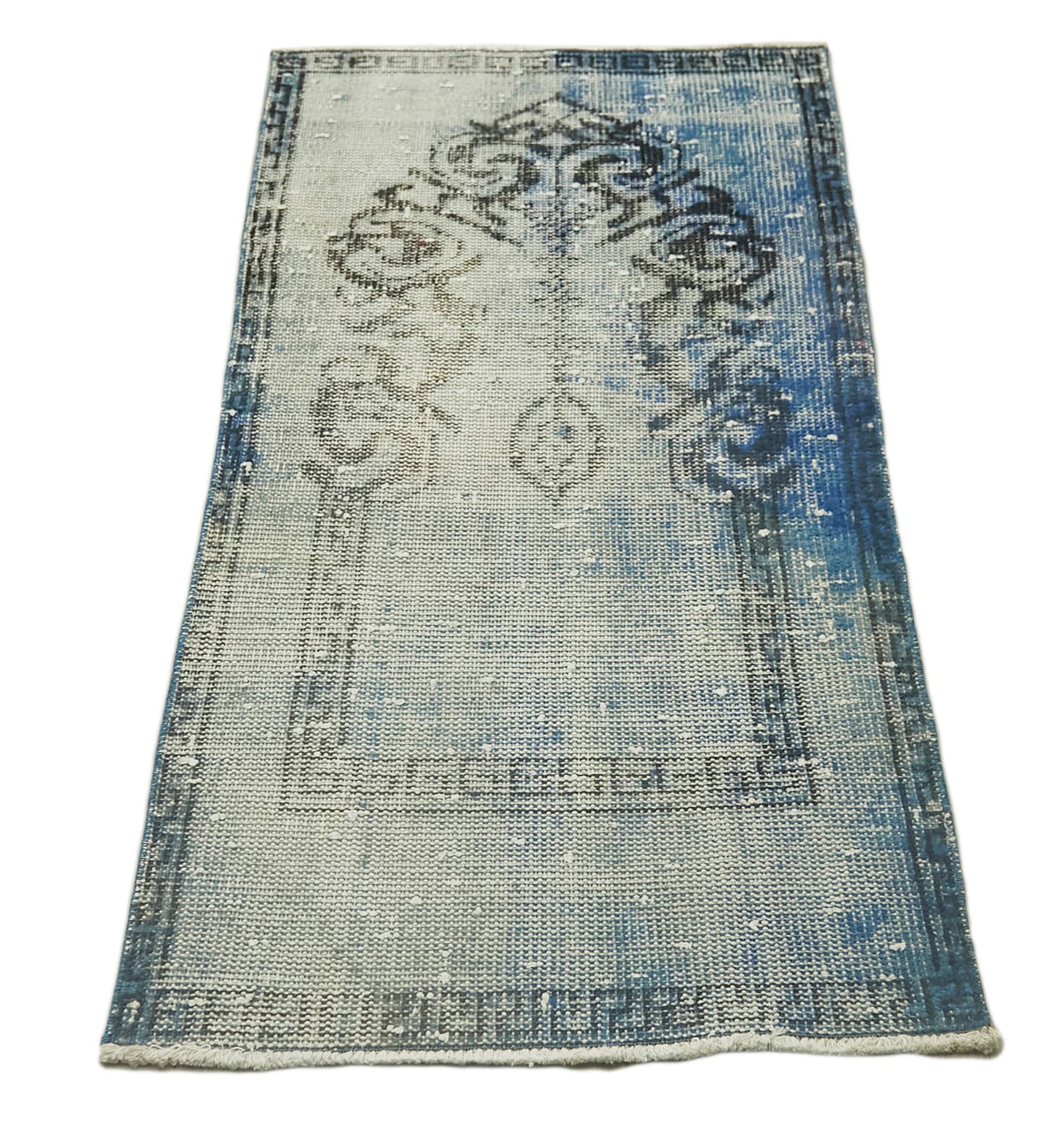 Williston Forge Hui Blue Vintage Wool Handmade Area Rug | Wayfair