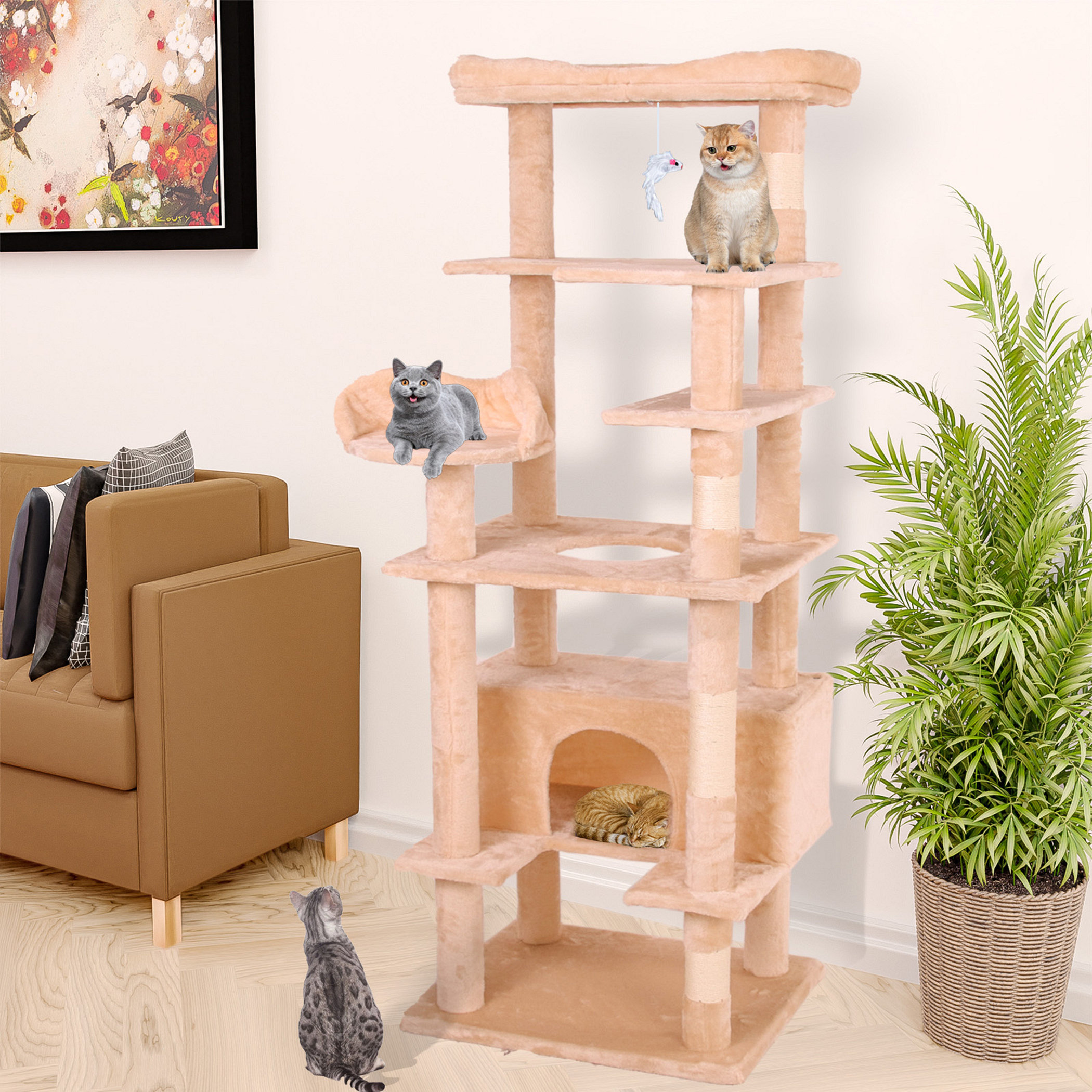 Archie & Oscar™ Colne Cat Tree - Wayfair Canada