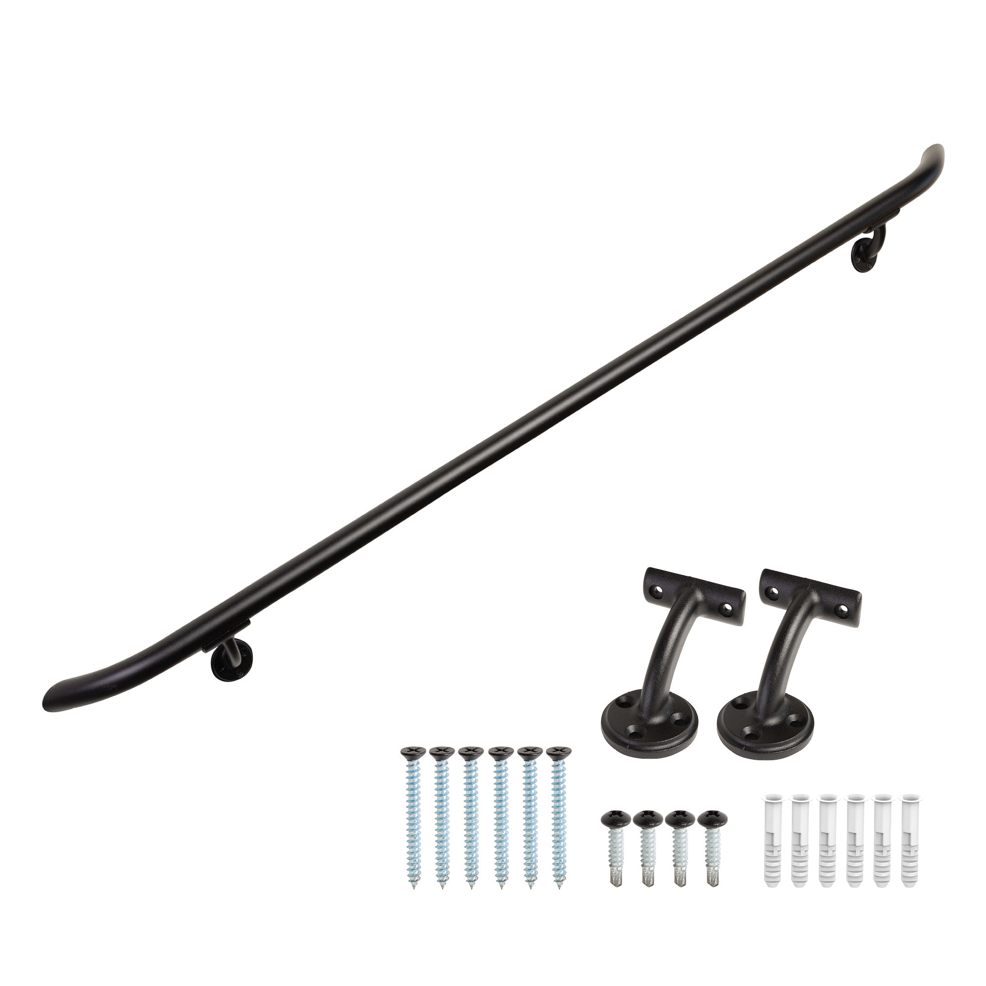 Meranti Home + Garden Complete Aluminum Handrail KIT for Indoor/Outdoor ...