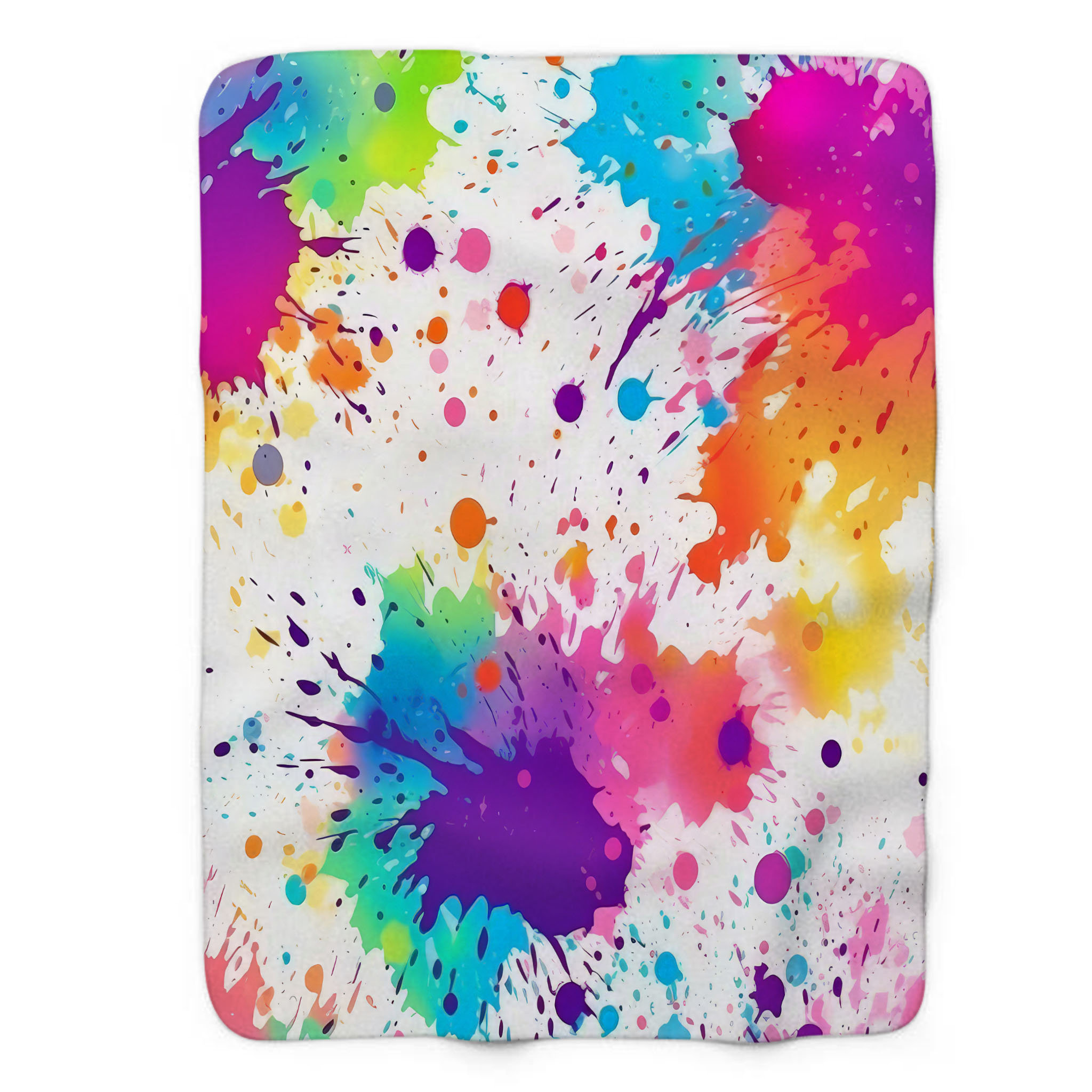 MentionedYou Chromatic Colorburst - 1 Piece Premium Sherpa Blan Blanket ...