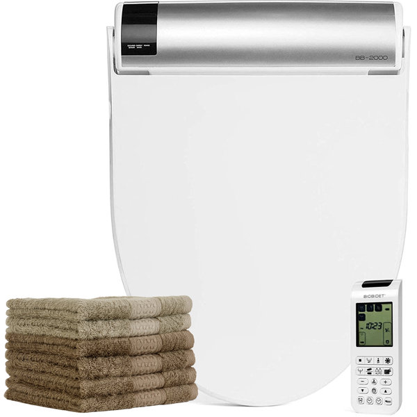 Bio Bidet by BEMIS BB2000 Bidet Toilet Seat, Heated Seat, Warm Air ...