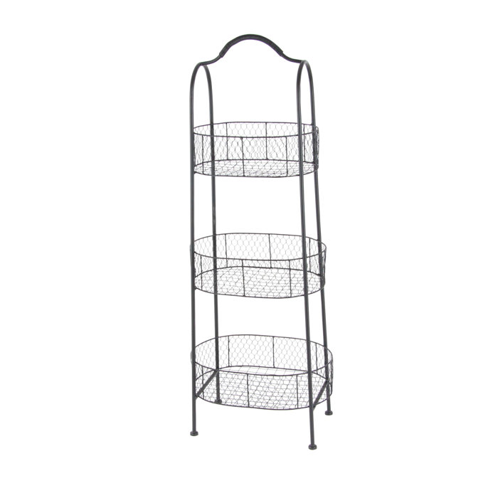 Ophelia & Co. 3 Tier Metal Basket & Reviews | Wayfair