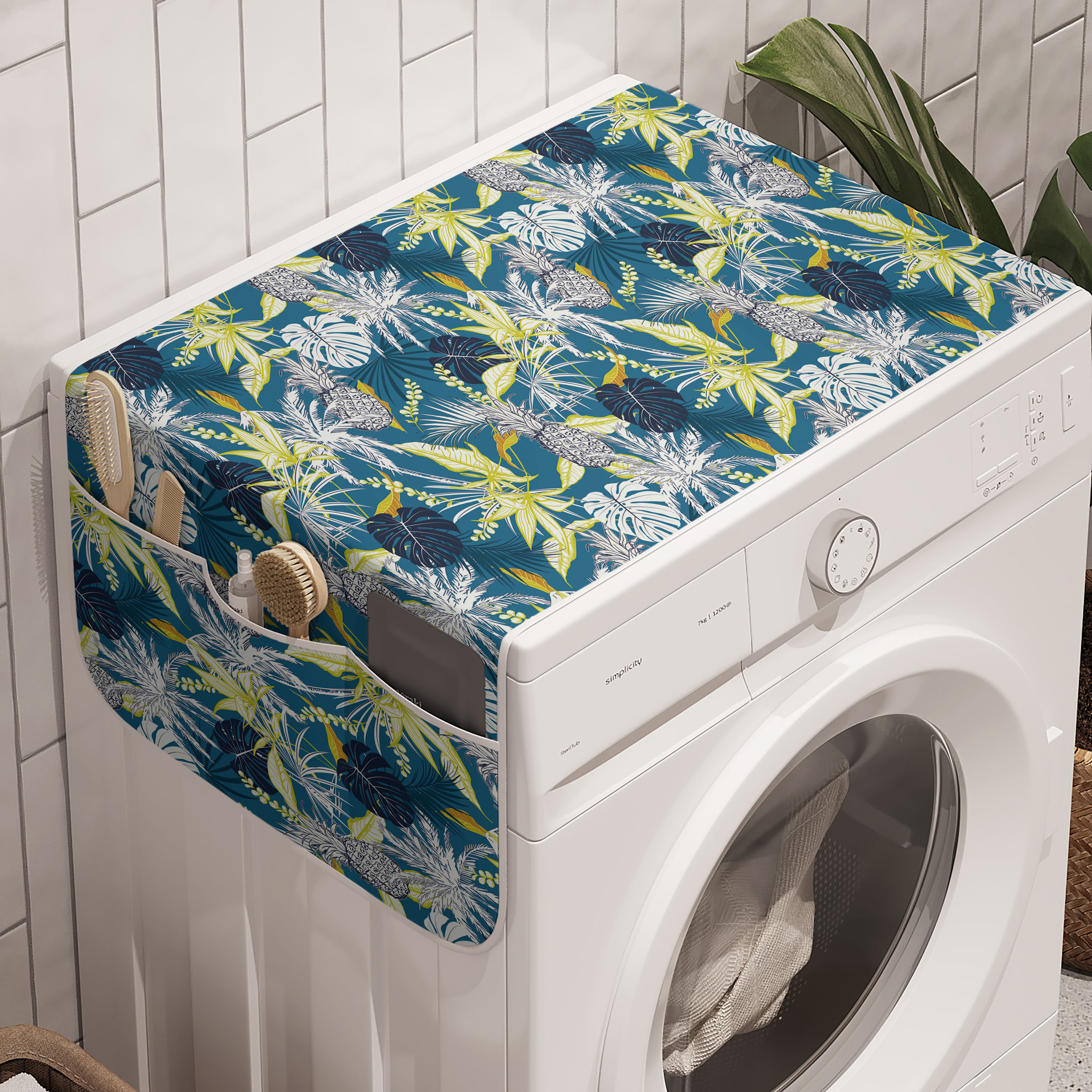 East Urban Home Tropic Washing Machine Organizer Pack of 2 47" x 18.5 ...