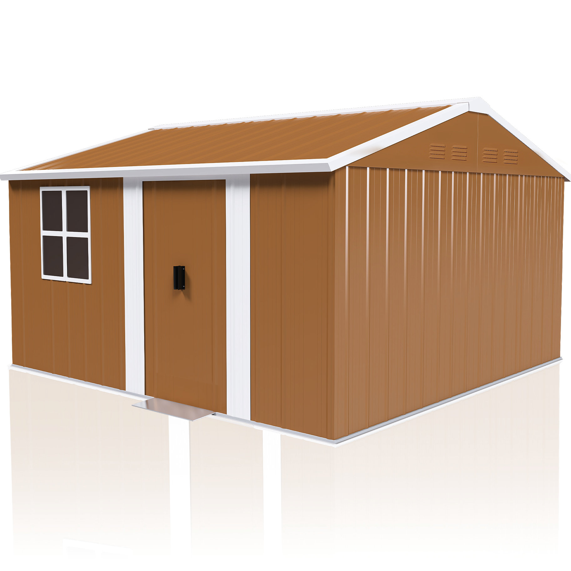 BalmyBoulevard Heavy - Duty 12X10 Ft Shed With Windows, Lockable Door ...