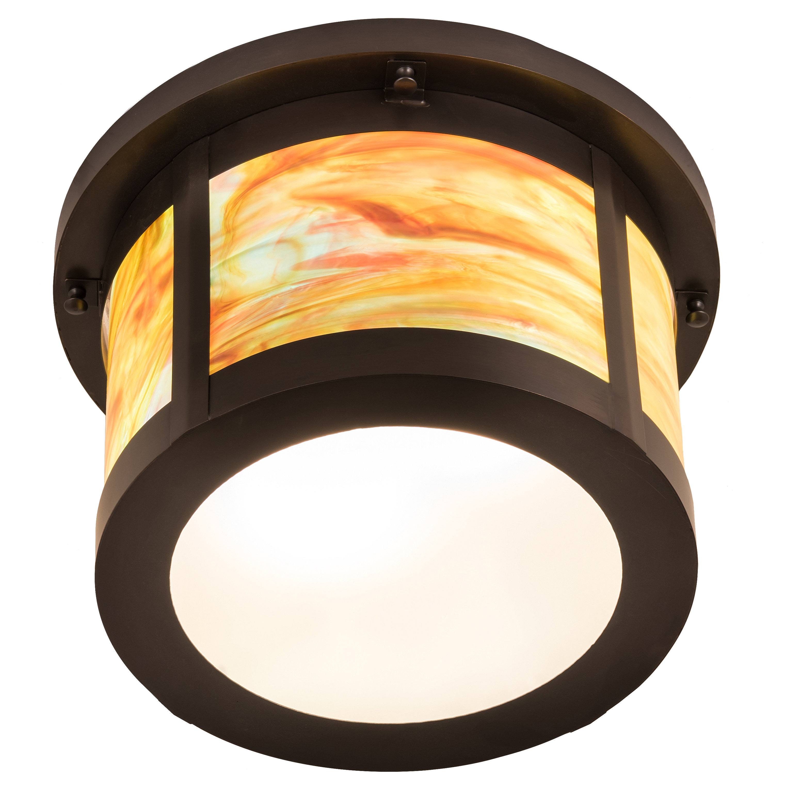 Loon Peak® Featherste 2 - Light 14" Unique/Statement Drum Flush Mount ...