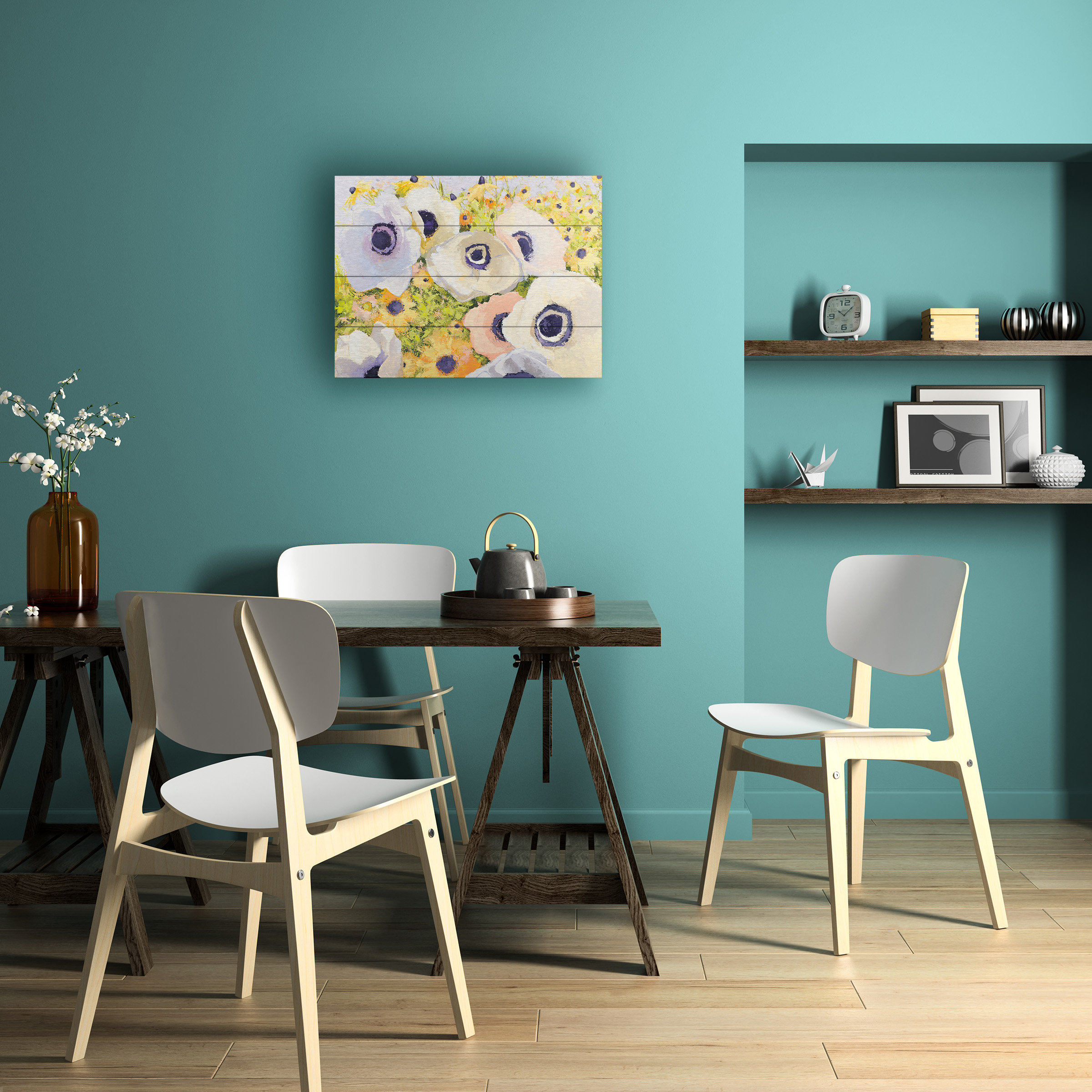 Winston Porter Shirley Novak Pastels Wood Slat Art | Wayfair