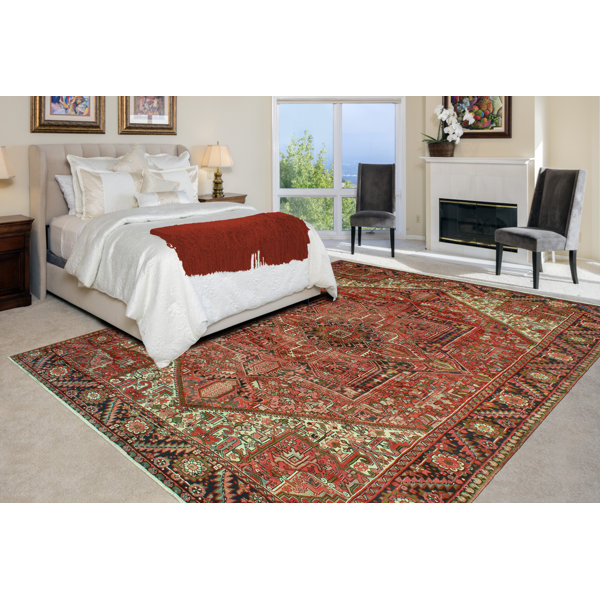 Isabelline Alsibiaoes One-of-a-Kind 9'7" X 13'3" 2022 Wool Area Rug ...