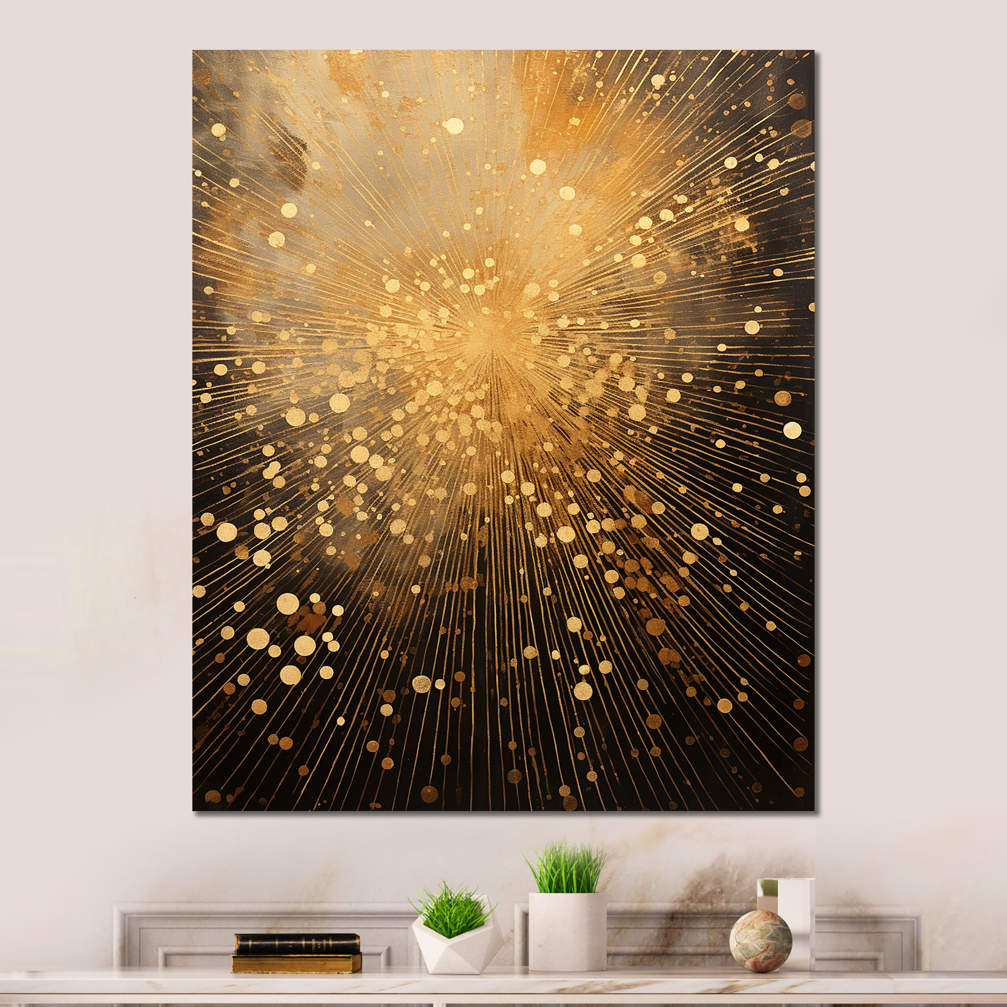 Wrought Studio™ - Fireworks Metal Wall Art Living Room | Wayfair